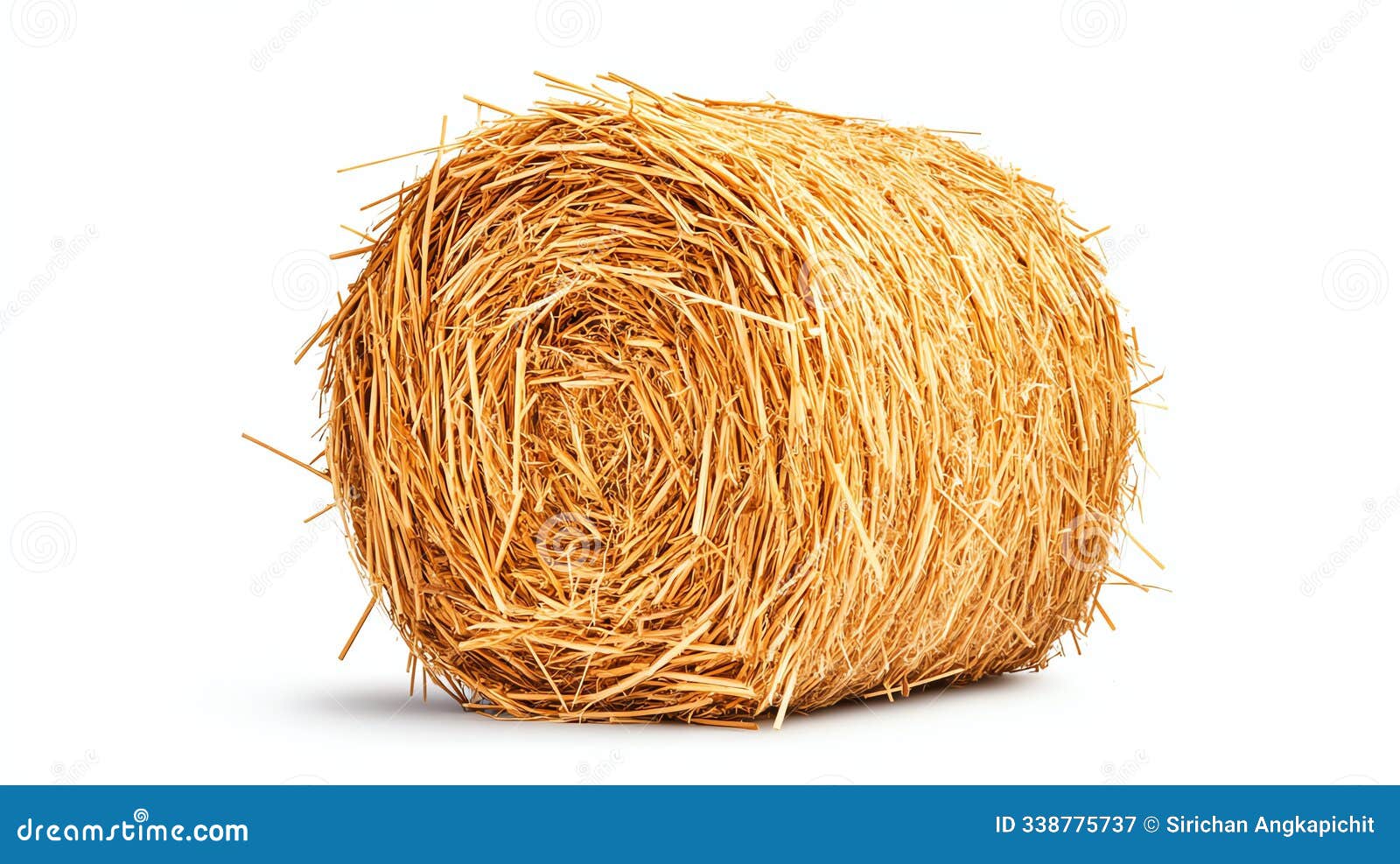 Bale On White Background Hay Bale 3d Render With Alpha Channel Royalty ...