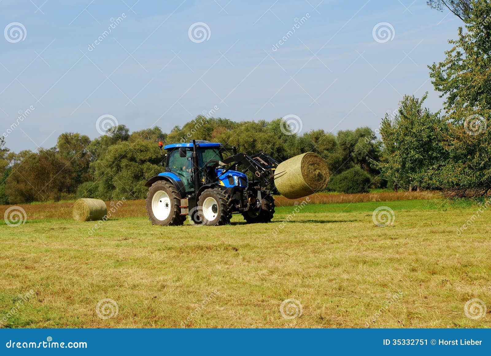 Hay bales are loaded stock image. Image of dirt, country - 35332751