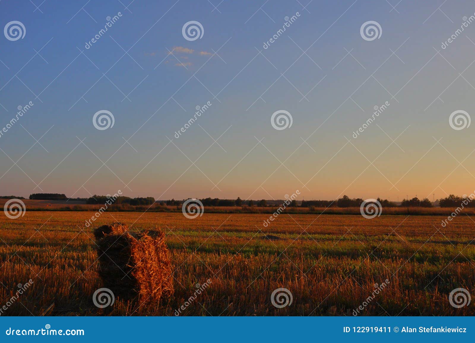 Hay bundle on the field stock image. Image of coast - 122919411
