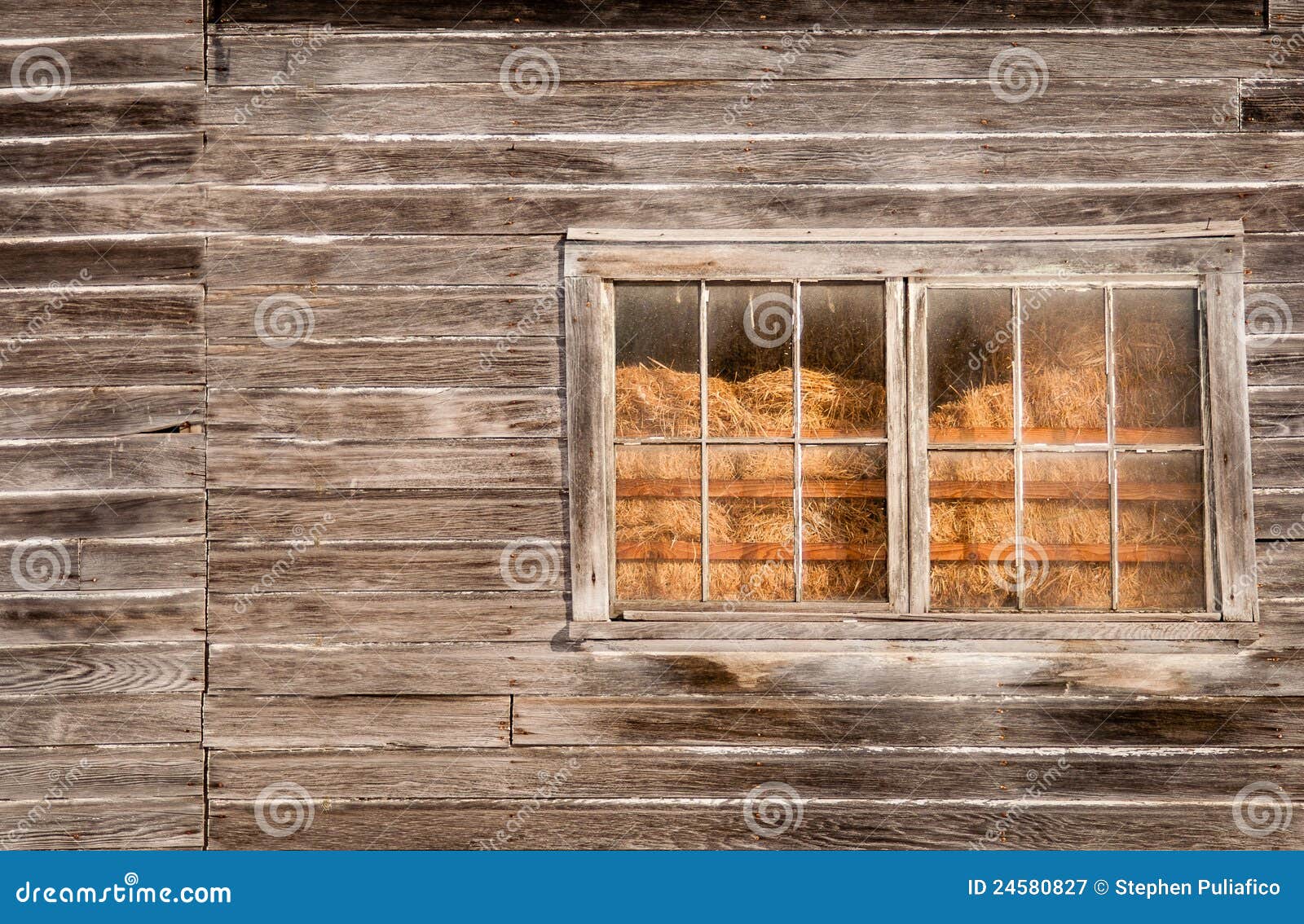 Hay through the Dirty Barn Window Stock Image - Image of food, upstate ...