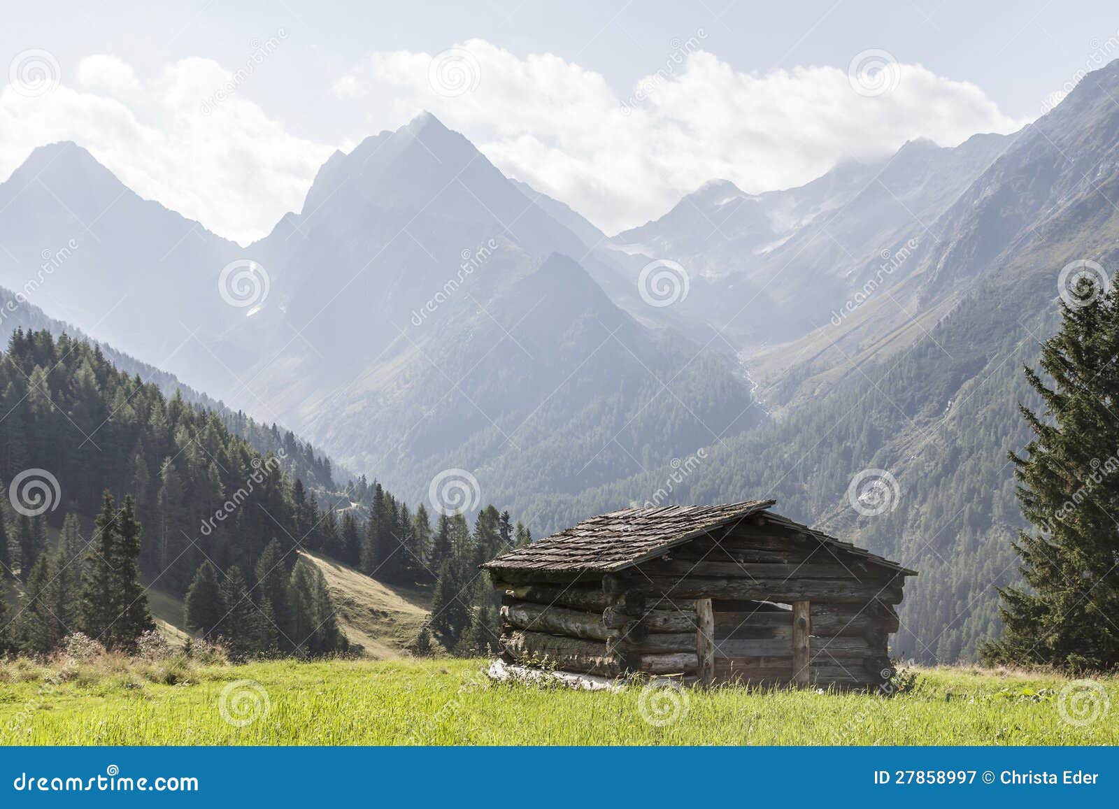 Hay Hut in the Lesach Valley Stock Image - Image of cabin, hohe: 27858997