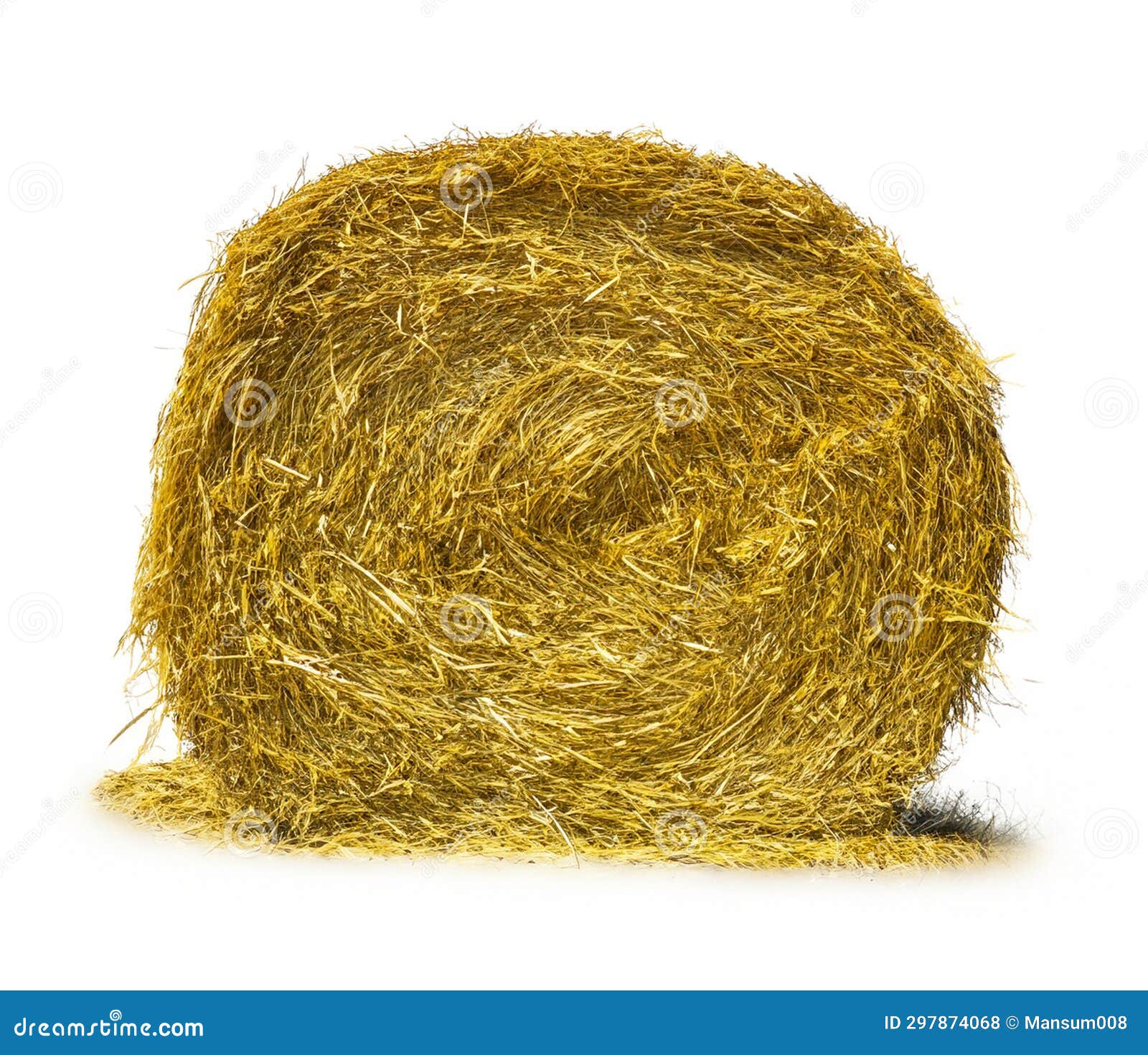 Hay Isolated on White Background Stock Photo - Image of pile, plant ...