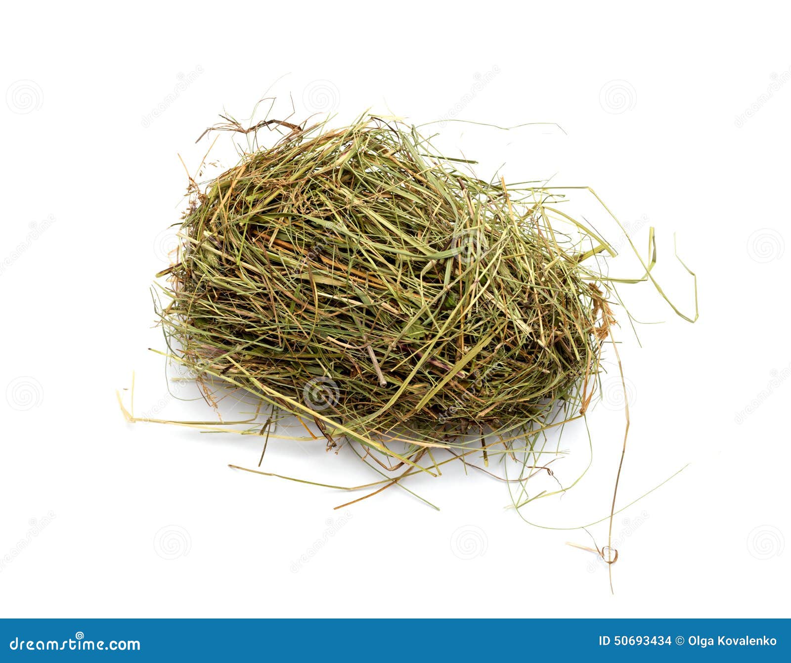 Hay, isolated on white stock photo. Image of harvesting - 50693434
