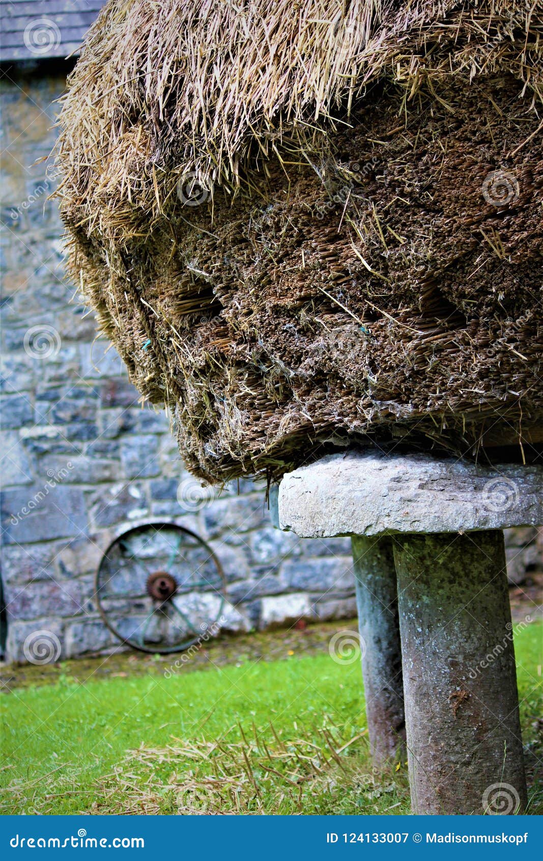 Hay on an Old Farm stock image. Image of life, feeding - 124133007