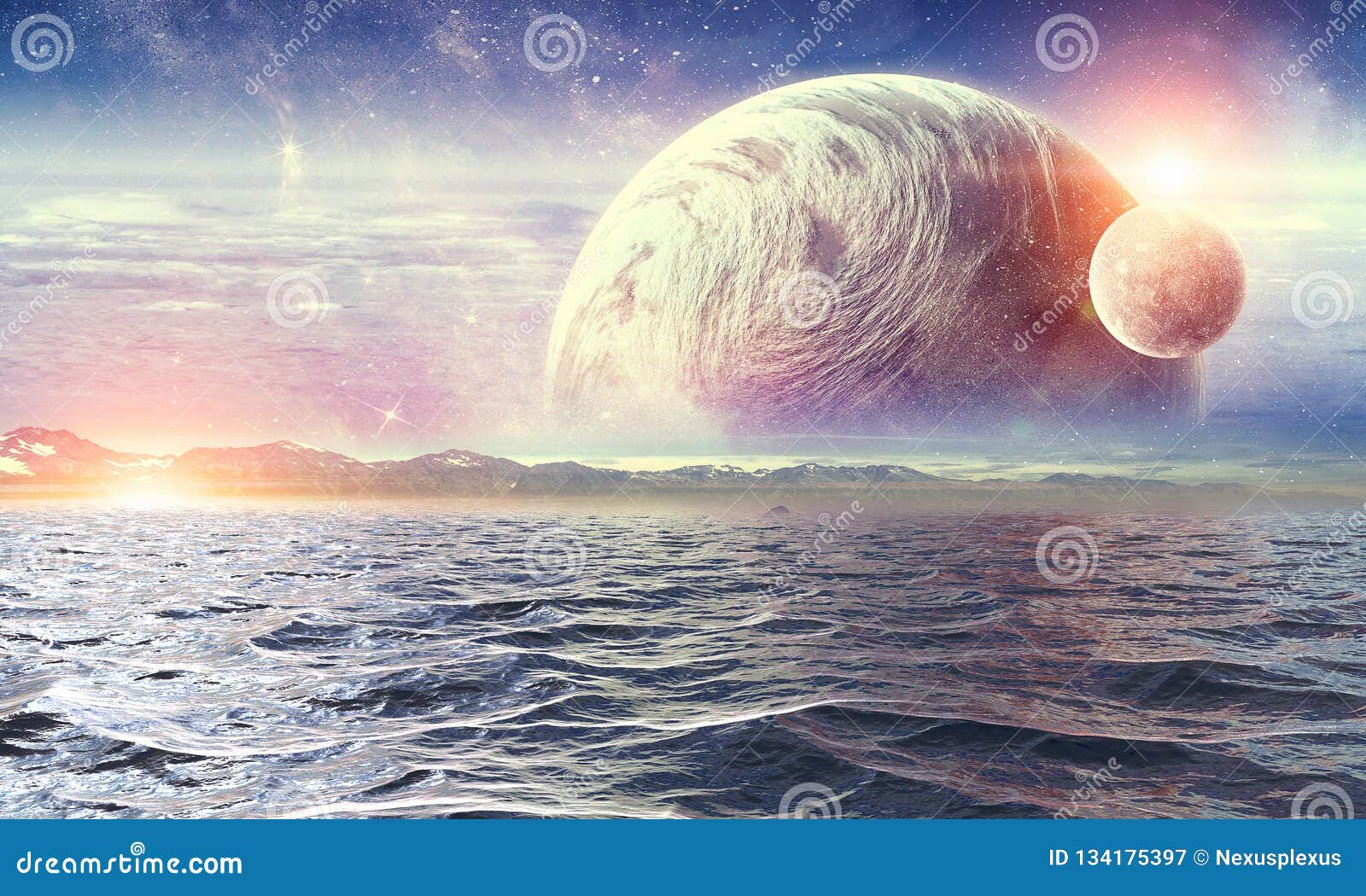 Hay otro mundo imagen de archivo. Imagen de océano, noche - 134175397