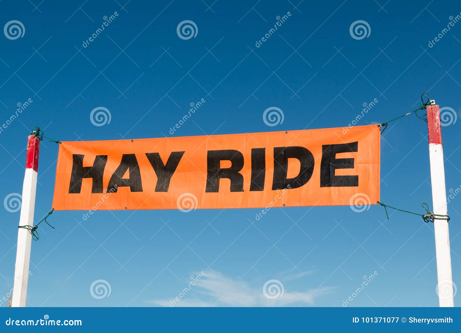 Hay Ride Sign at a Pumpkin Patch Stock Image - Image of marker, rural ...