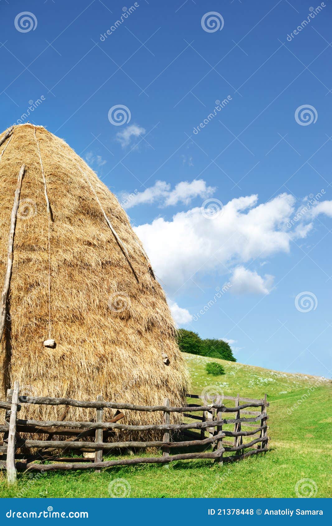 Hay stack stock photo. Image of haystack, mountainous - 21378448