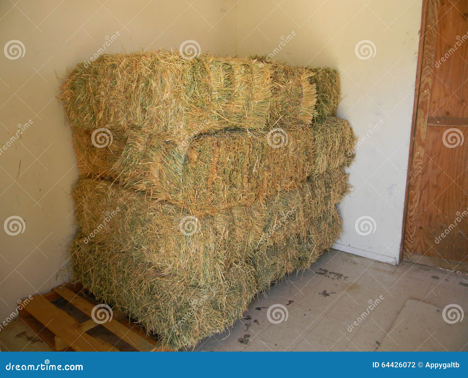Hay stack stock photo. Image of farm, barn, stack, room - 64426072