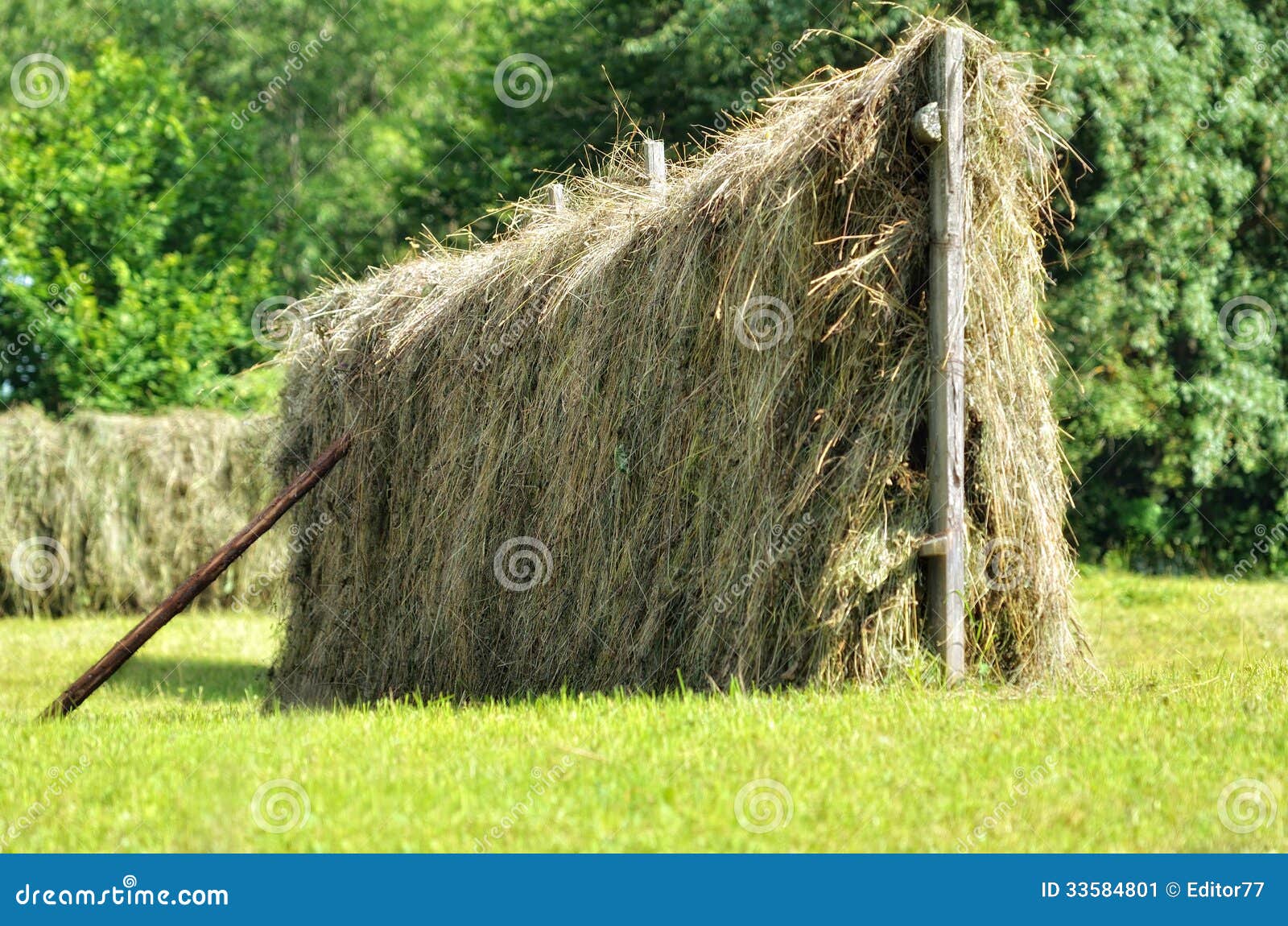 Hay stack stock image. Image of haying, farm, haymaking - 33584801