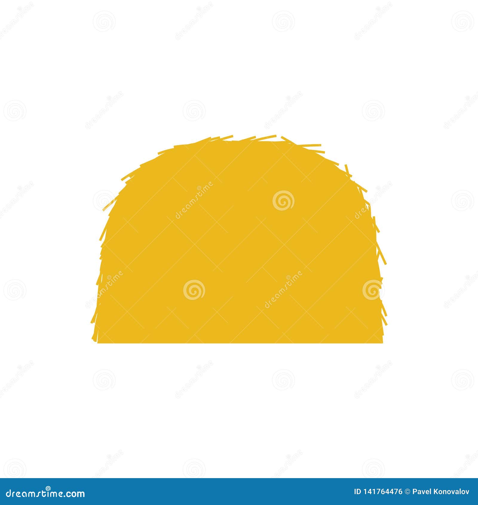 Hay stack icon stock vector. Illustration of cumulus - 141764476