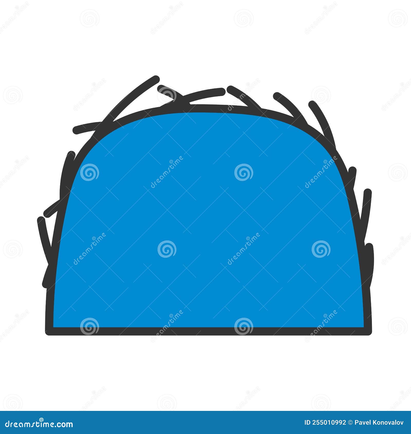 Hay Stack Icon stock vector. Illustration of hill, meadow - 255010992