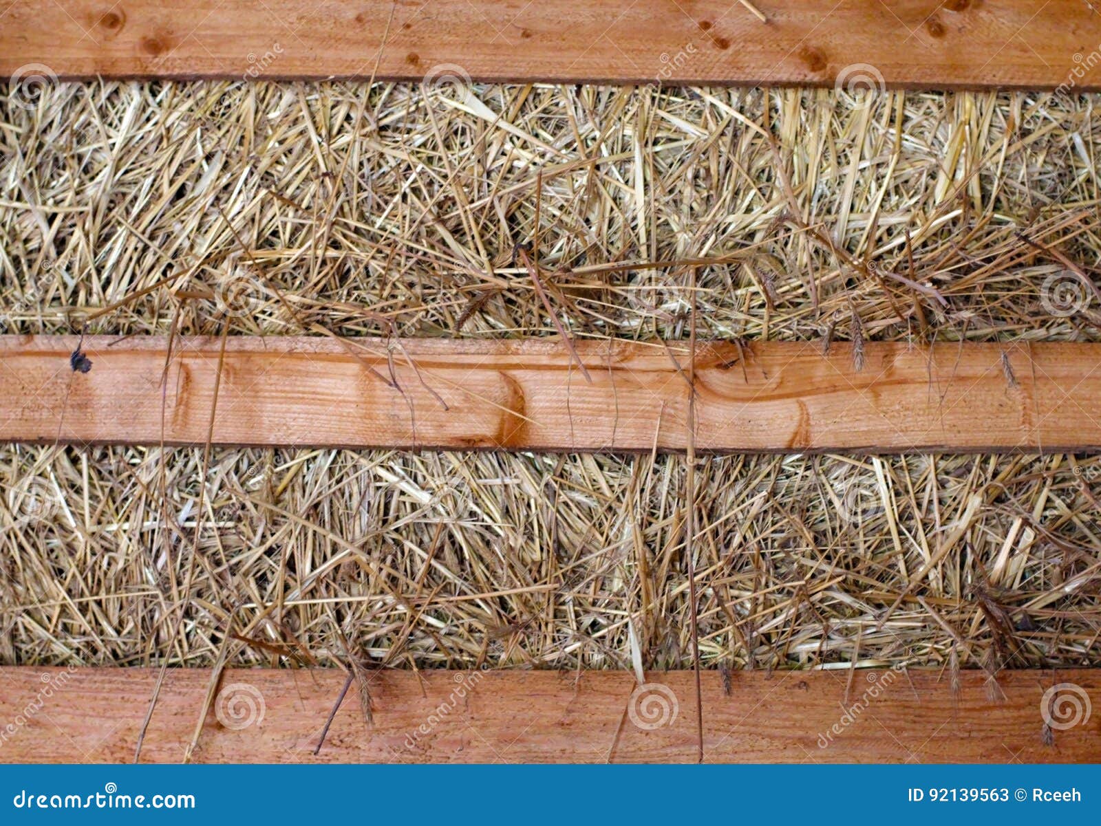 Hay Stack and Timber Close Up Stock Image - Image of background, farm ...