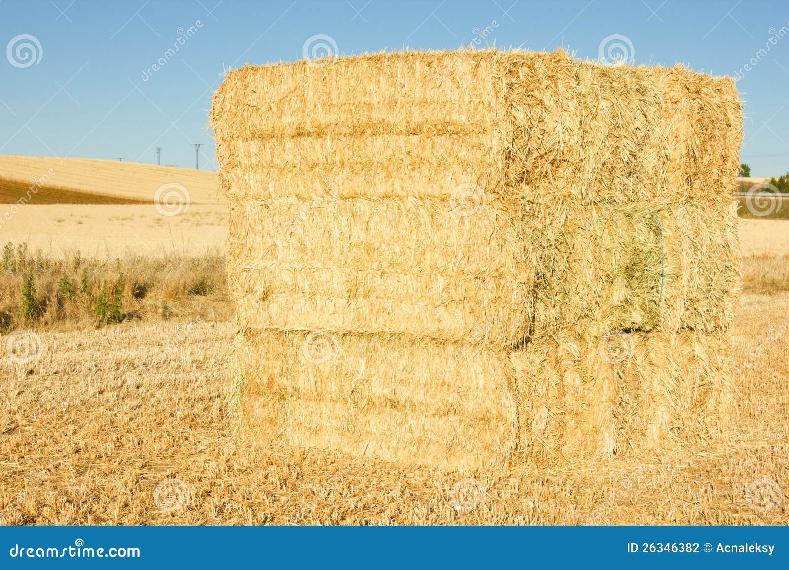 Haybale stock photo. Image of horizontal, shape, straw - 26346382