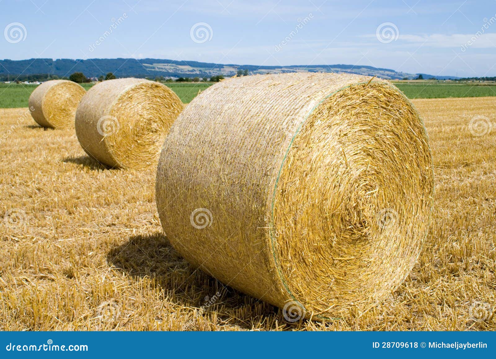 Hayballs stock photo. Image of fall, harvest, summer - 28709618