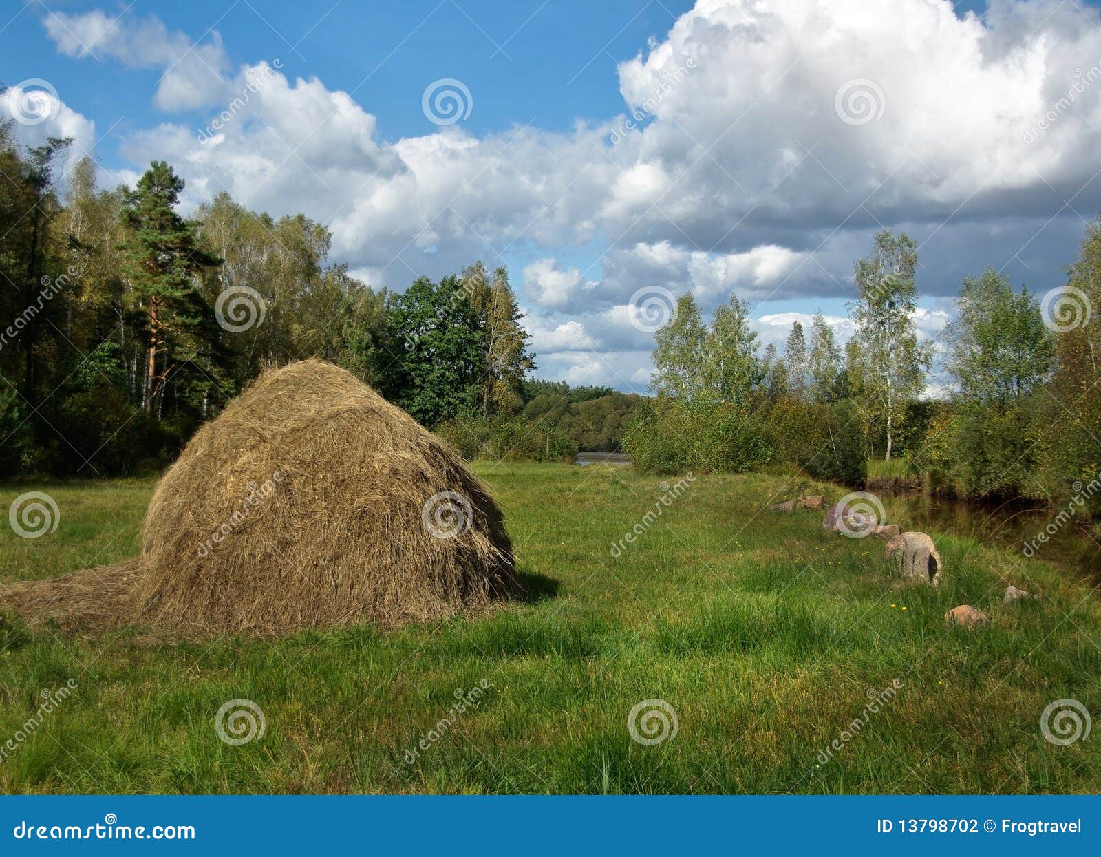 Haycock stock photo. Image of bales, haystacks, haystack - 13798702