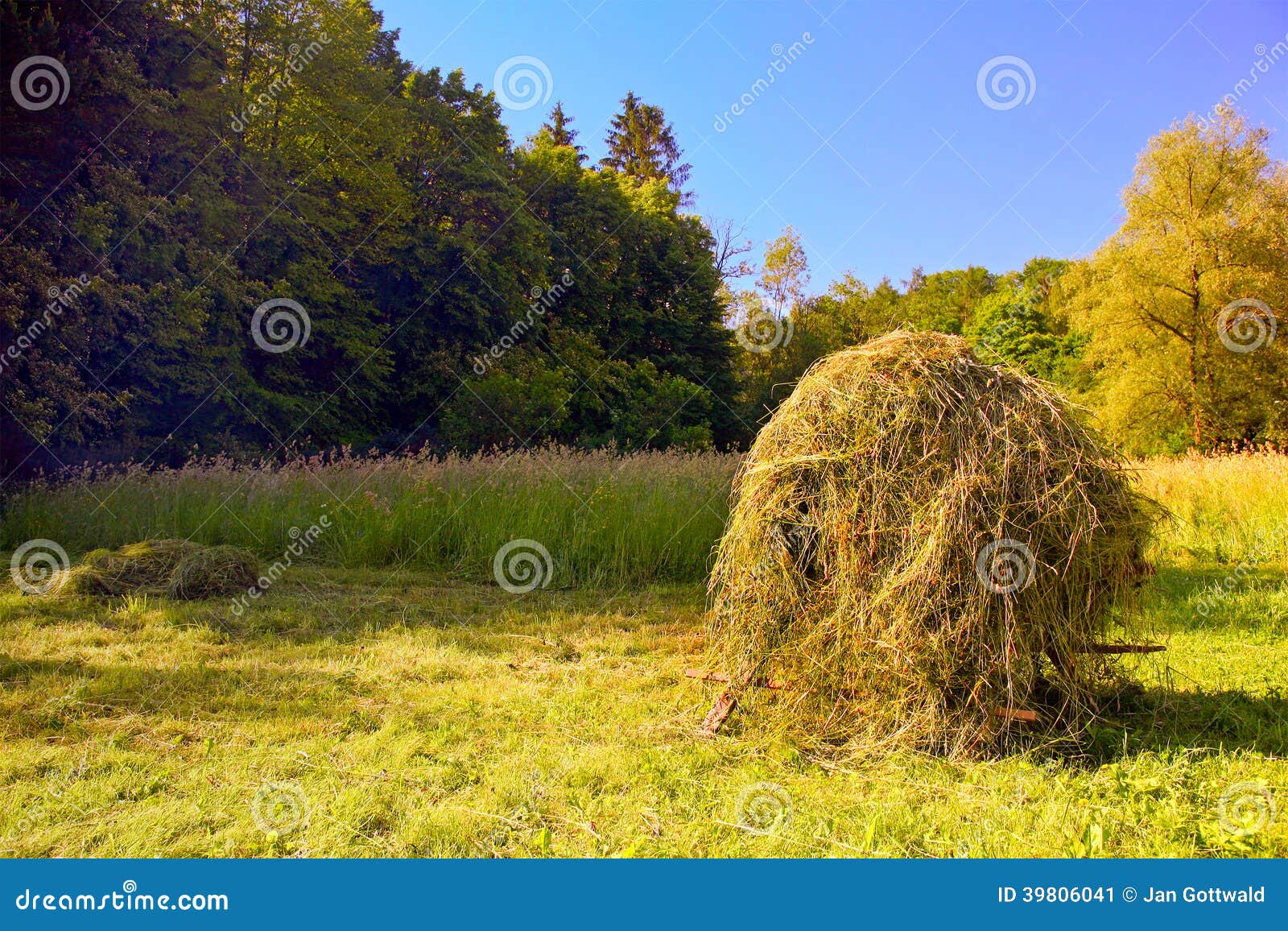 Haycock stock image. Image of haycock, rural, sunny, plant - 39806041