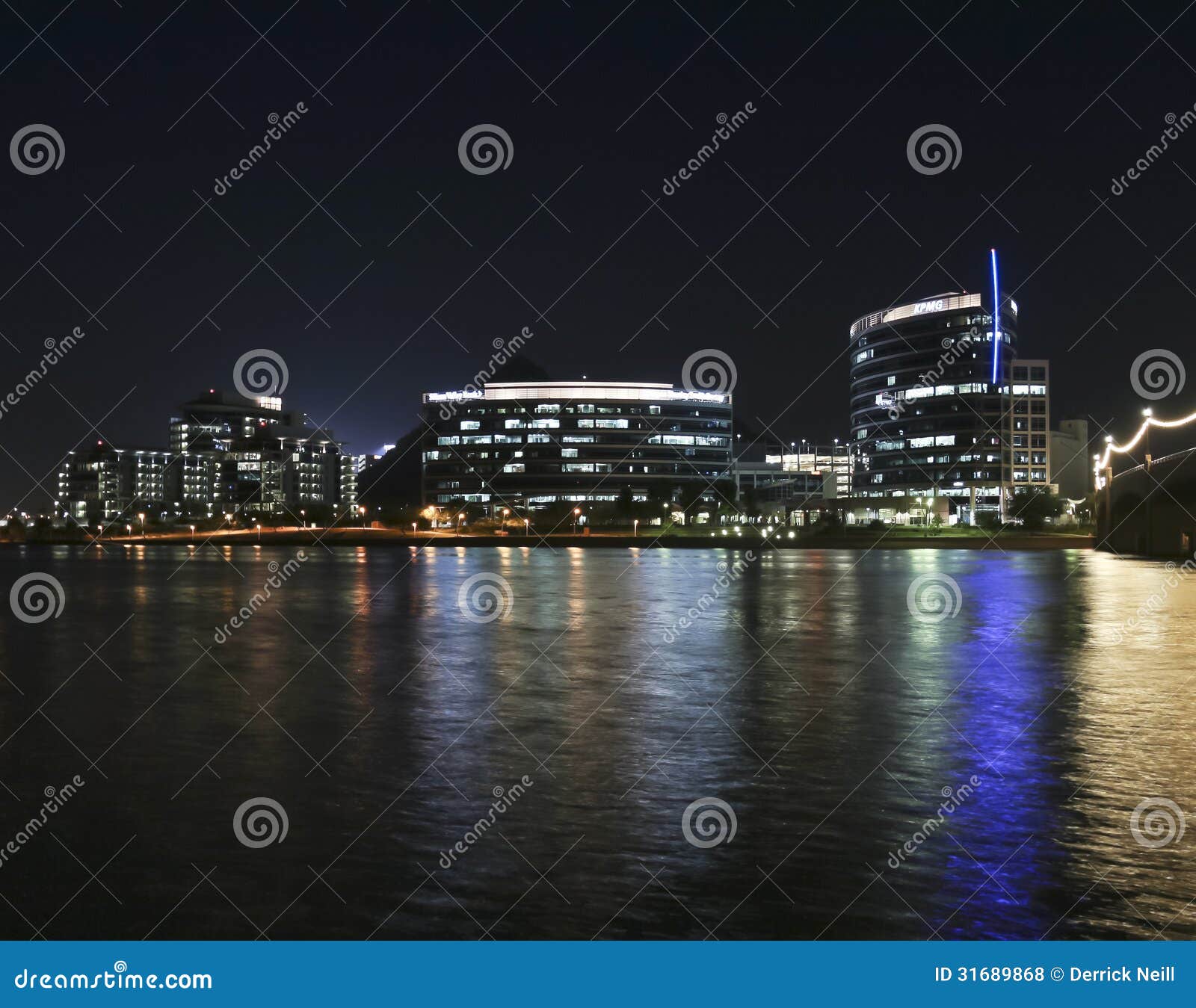 Hayden Ferry Lakeside Night View, Tempe Redaktionelles Stockfoto - Bild ...