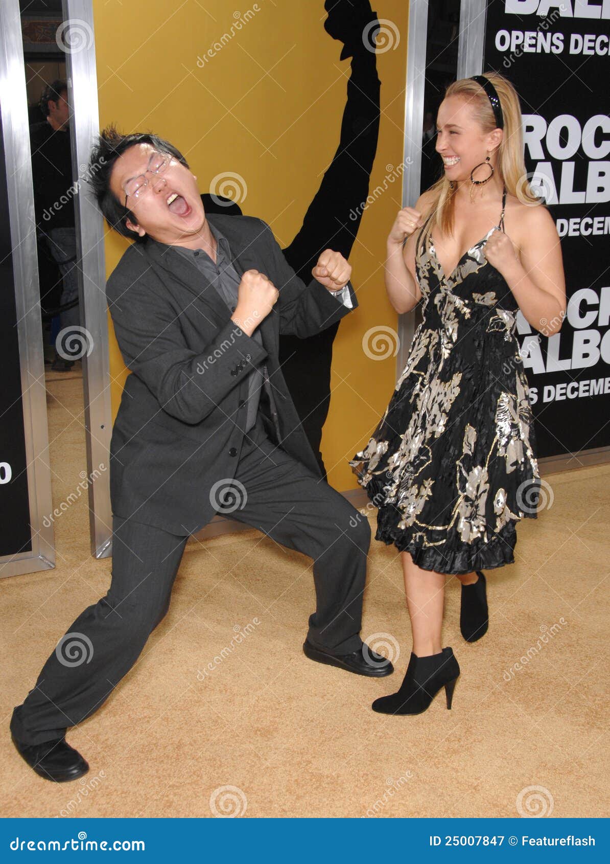 Hayden Panettiere,Masi Oka editorial photography. Image of december - 25007847