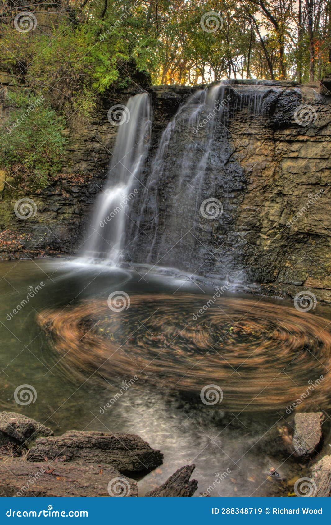 Hayden Run Falls Park, Columbus, Ohio Stock Image - Image of park ...