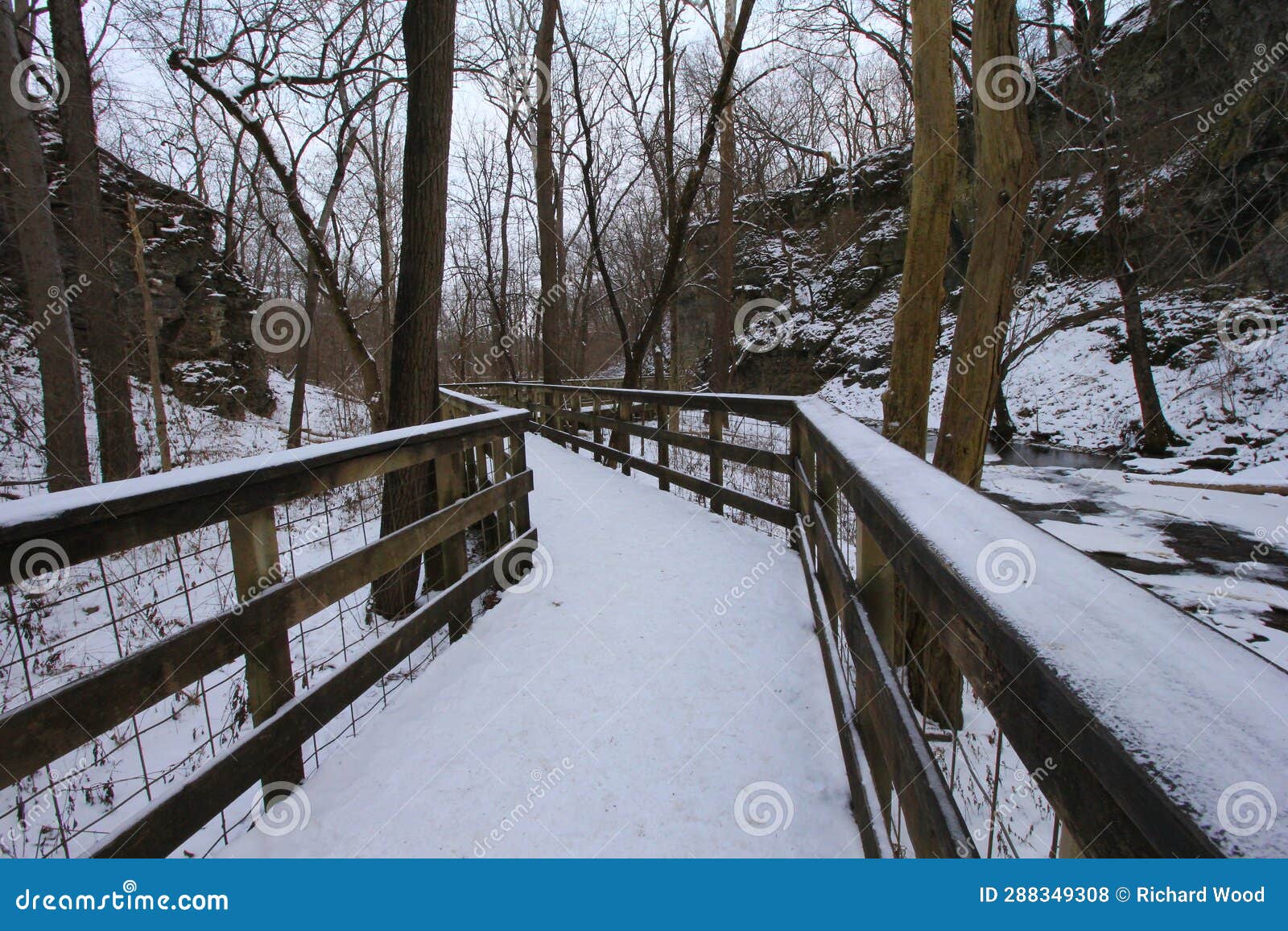 Hayden Run Falls Park in Winter, Columbus, Ohio Stock Photo - Image of ...