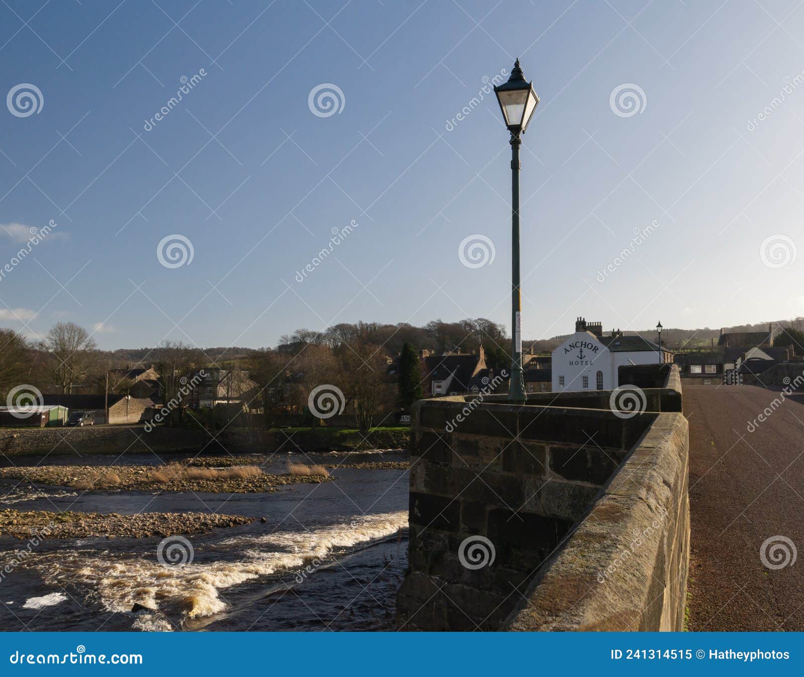 Haydon Bridge in Northumberland, UK Stock Image - Image of cillage ...