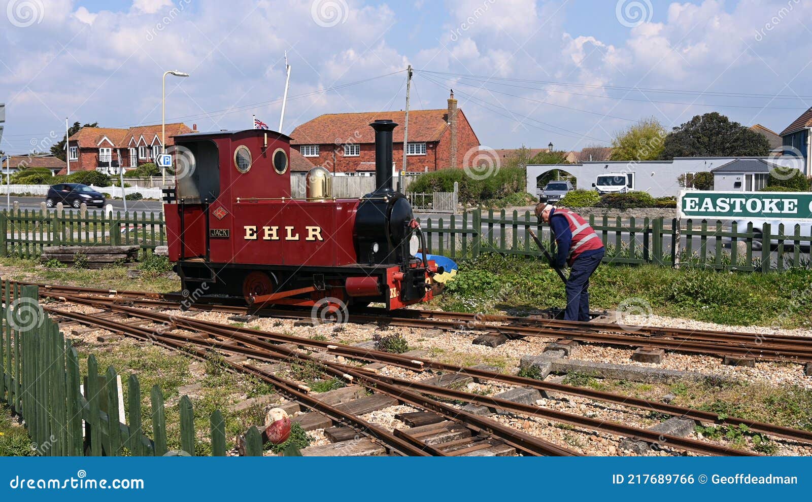 Hayling Island Seaside Railway and Train Driver Editorial Photo - Image ...