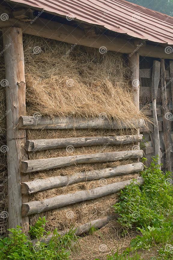 Hayloft stock photo. Image of roof, agriculture, haystack - 15595724