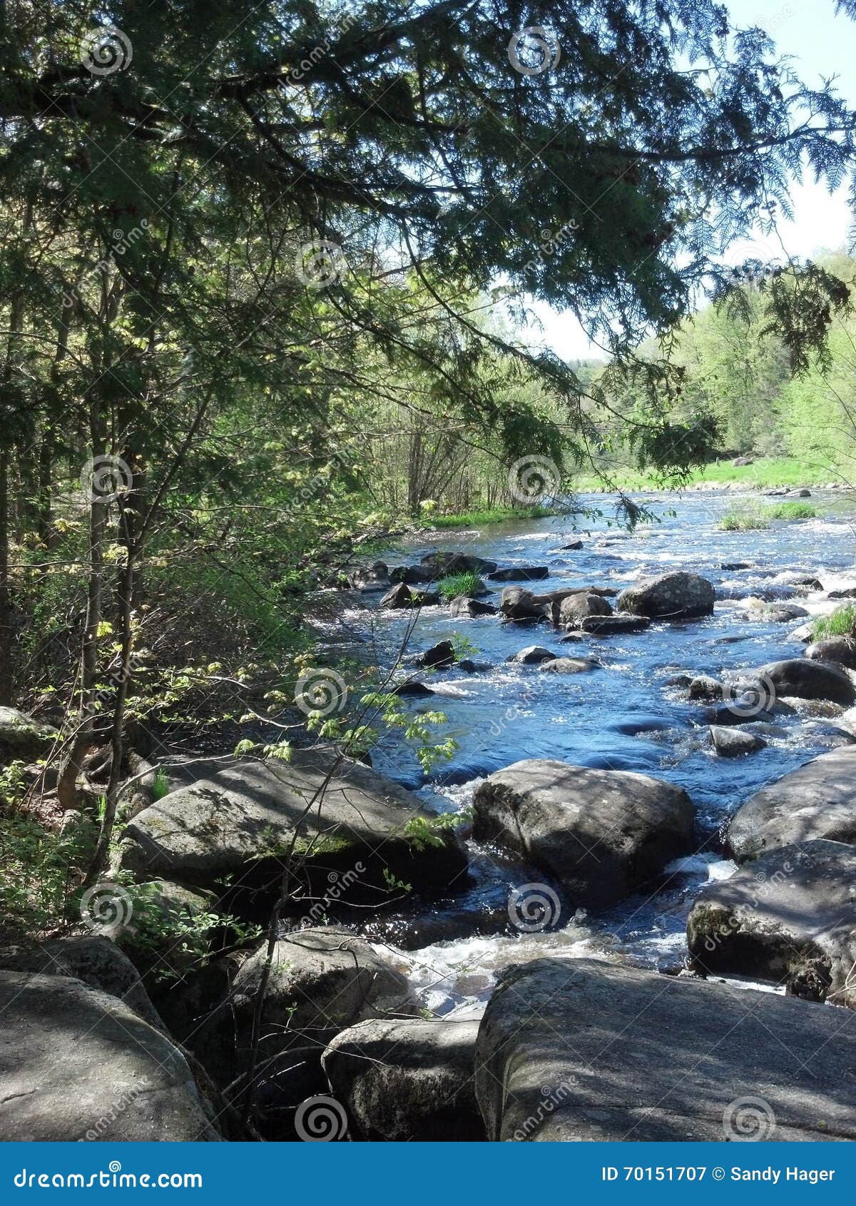 Hayman Falls stock image. Image of bank, park, forest - 70151707