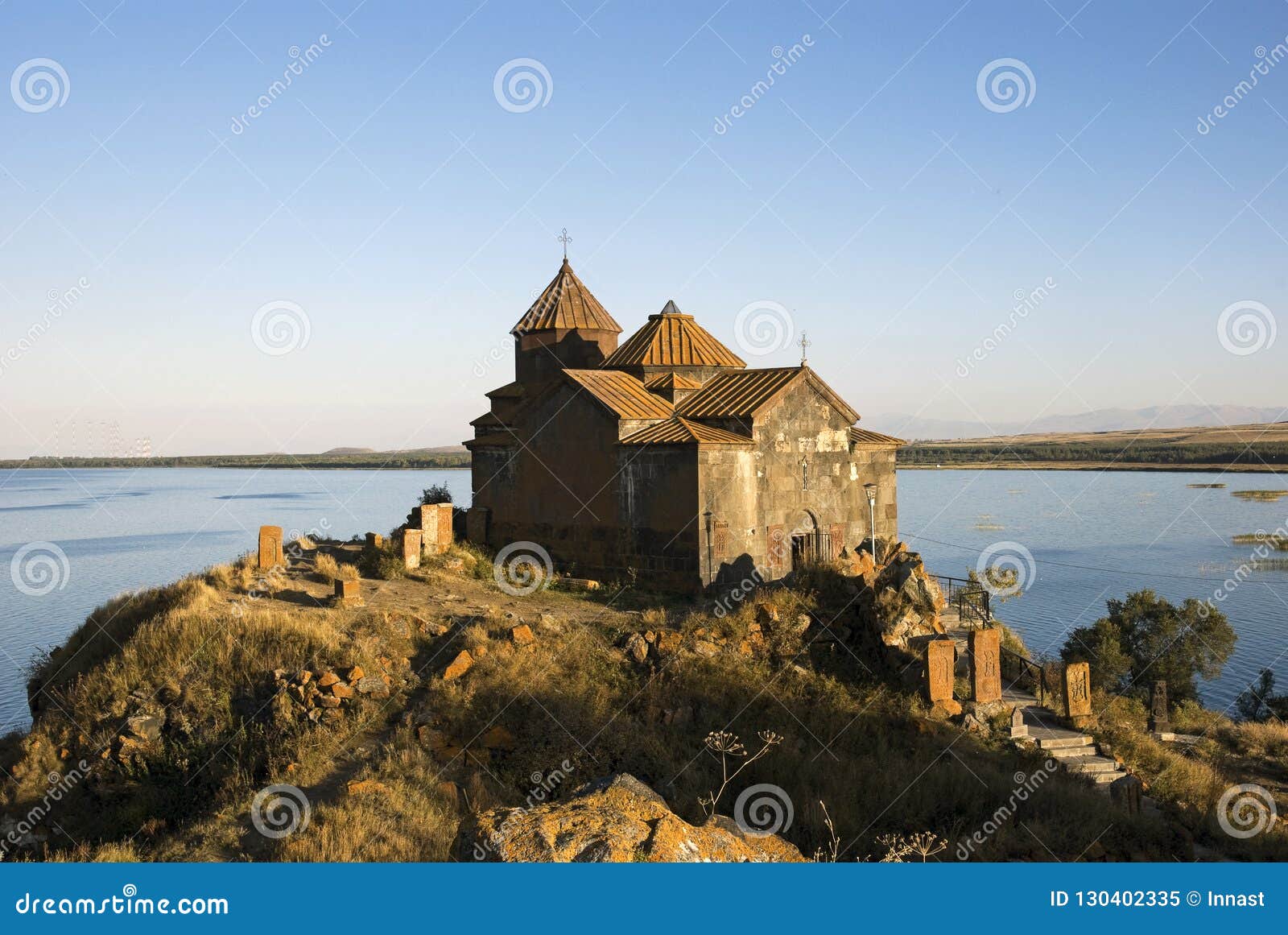 Hayravank Monastery on the Shores of Lake Sevan Stock Image - Image of ...