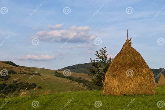 Hayrick stock photo. Image of landscape, angle, camp - 10812780