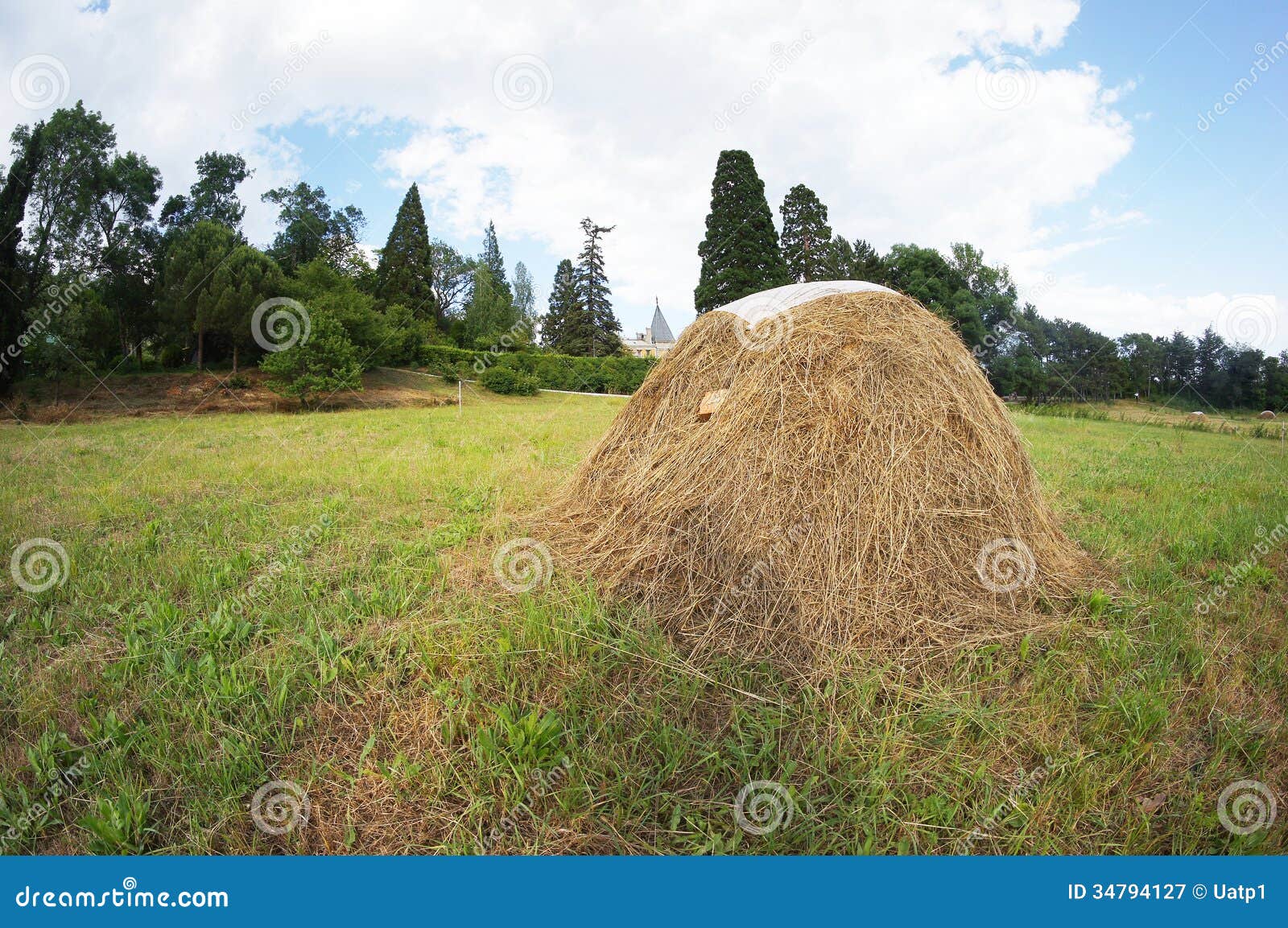 Hayrick stock image. Image of scene, haulm, landscapes - 34794127