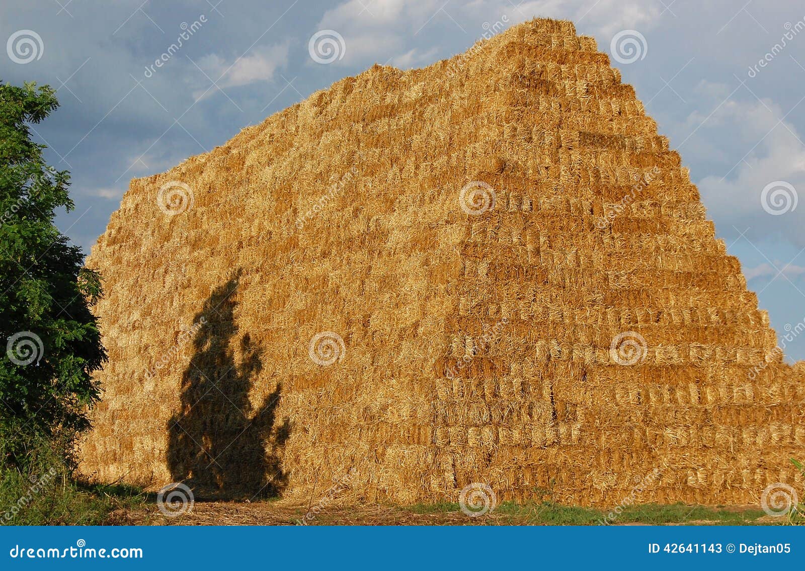 Hayrick stock image. Image of sunny, orange, rolled, decoration - 42641143