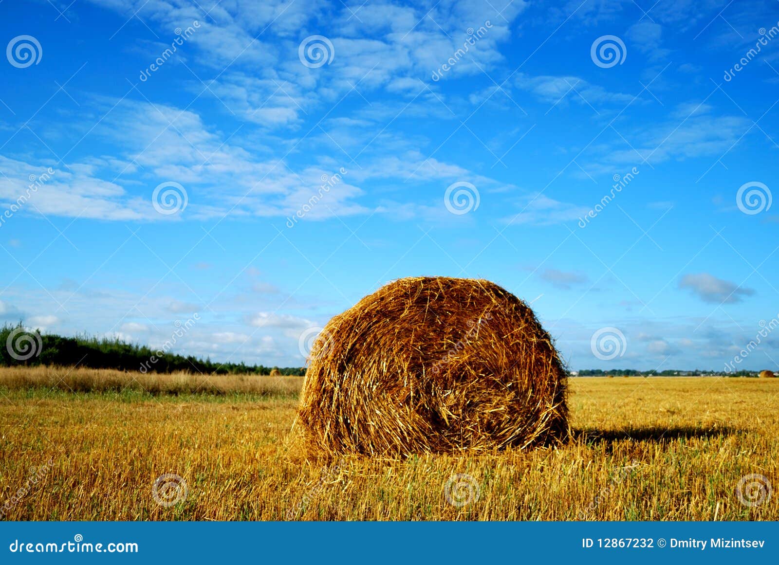 Haystack stock photo. Image of panoramic, meadow, horizontal - 12867232