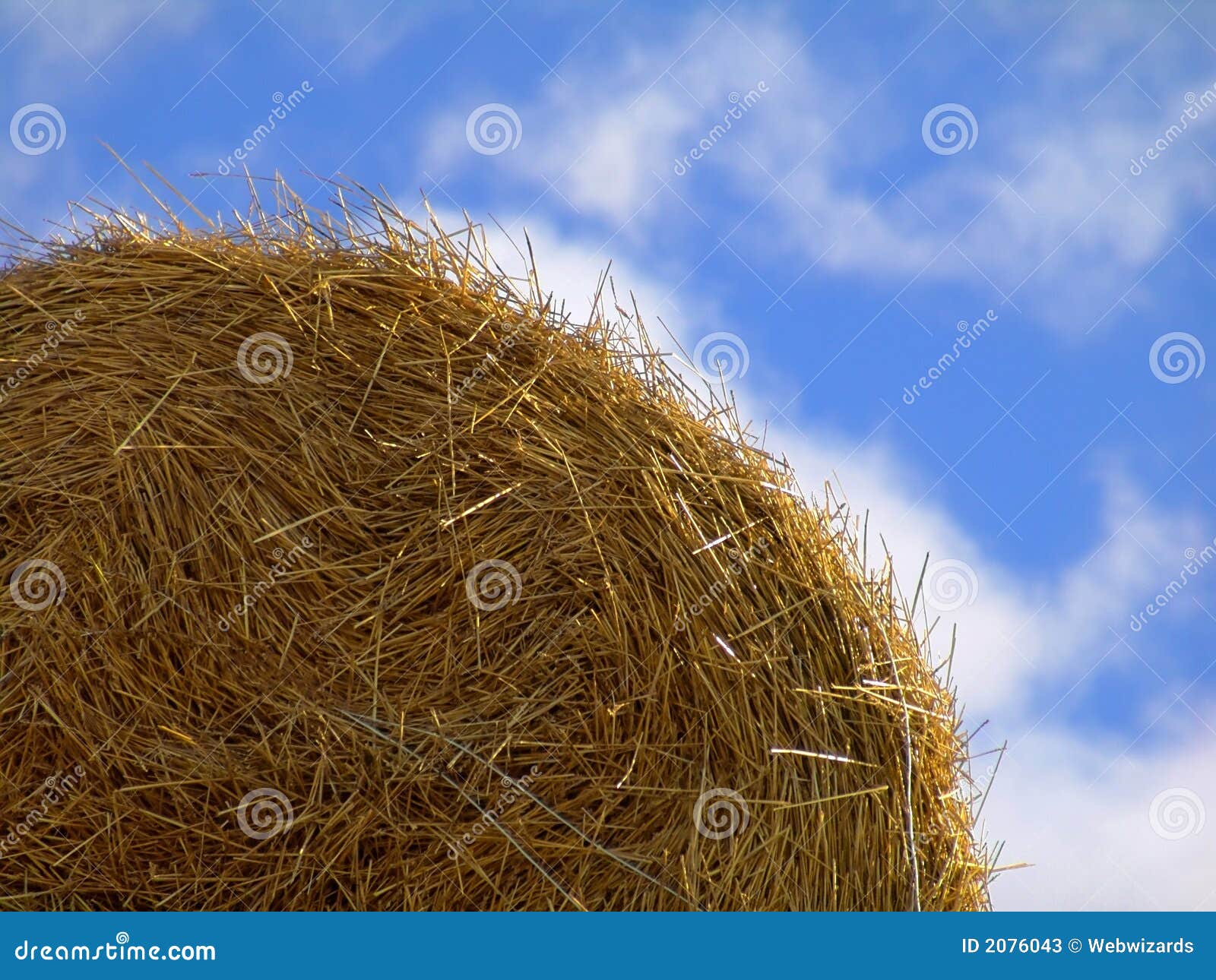 Haystack stock image. Image of gold, food, blue, scenics - 2076043