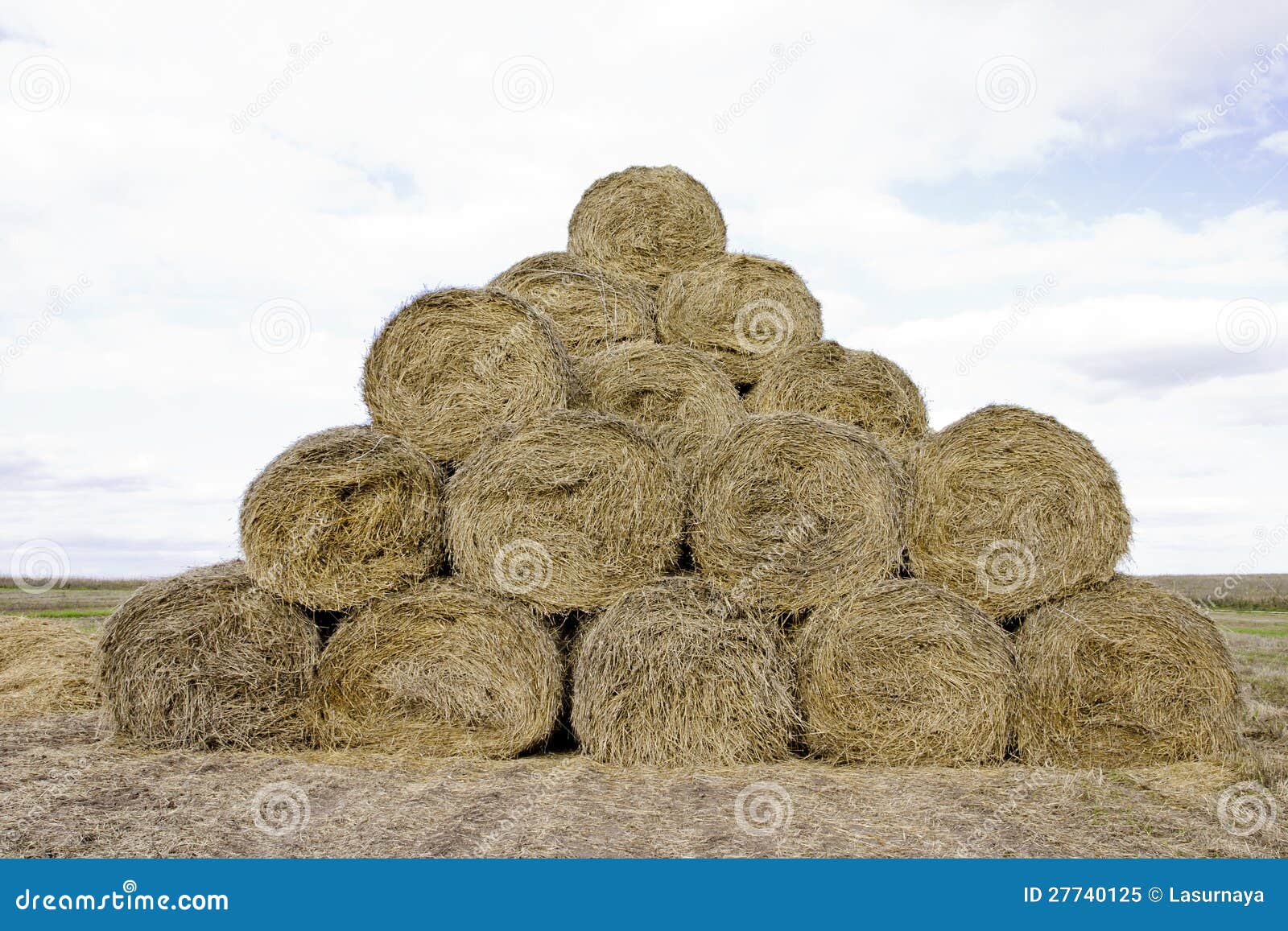Haystack stock image. Image of grass, country, autumn - 27740125