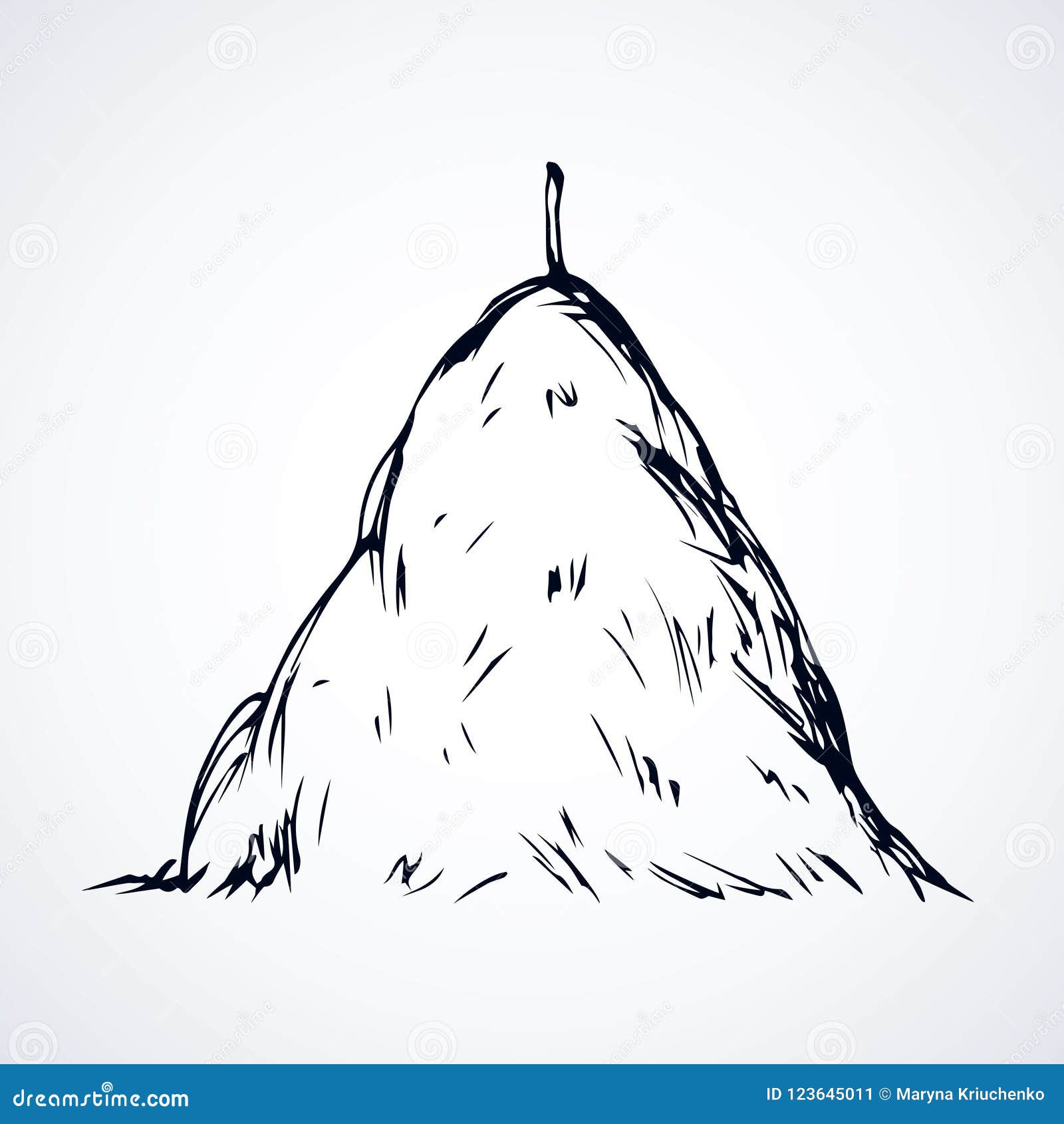 Haystack Desenho do vetor ilustração do vetor. Ilustração de fundo ...