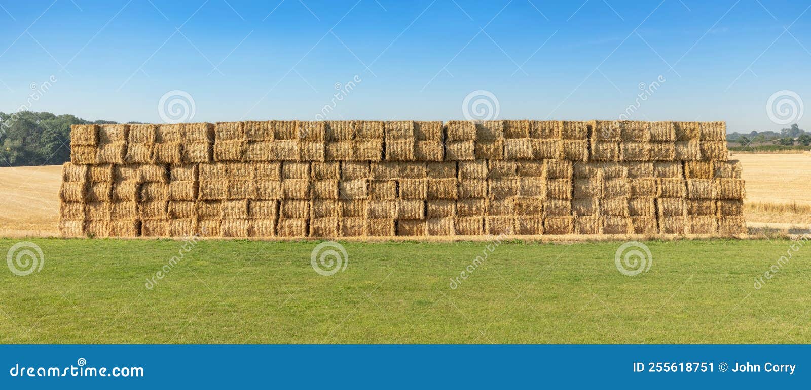 Haystack at Harvest Time in North Yorkshire, England Stock Image ...