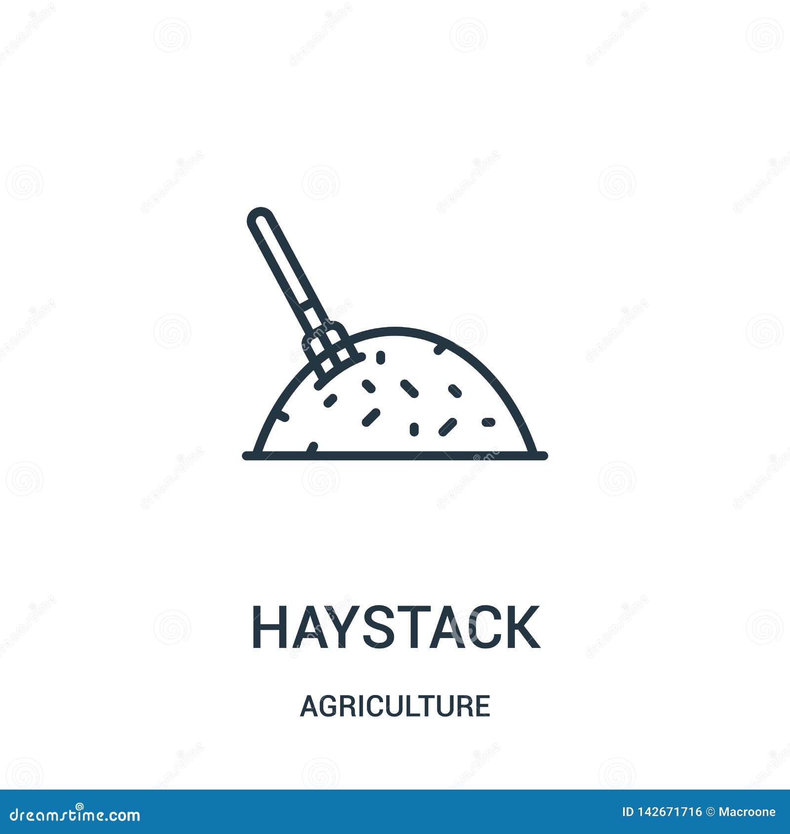 Haystack Icon Vector from Agriculture Collection. Thin Line Haystack ...