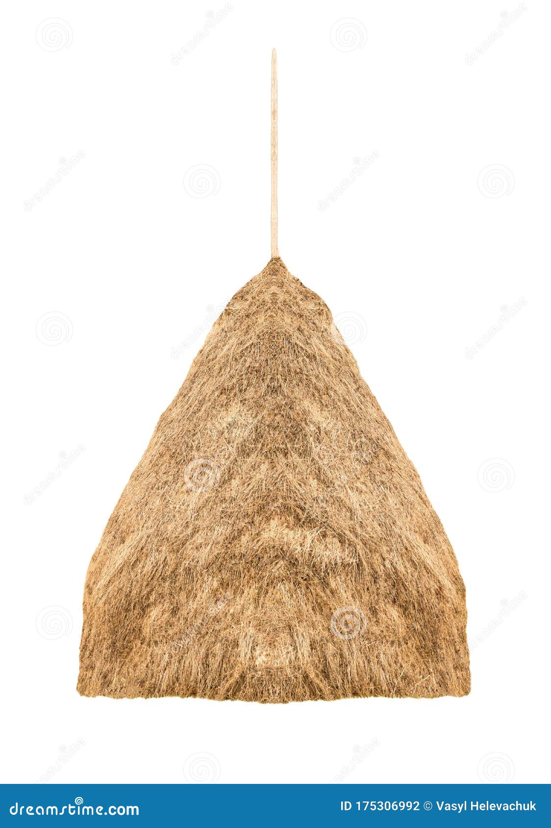 Haystack Isolated on a White Stock Illustration - Illustration of ...