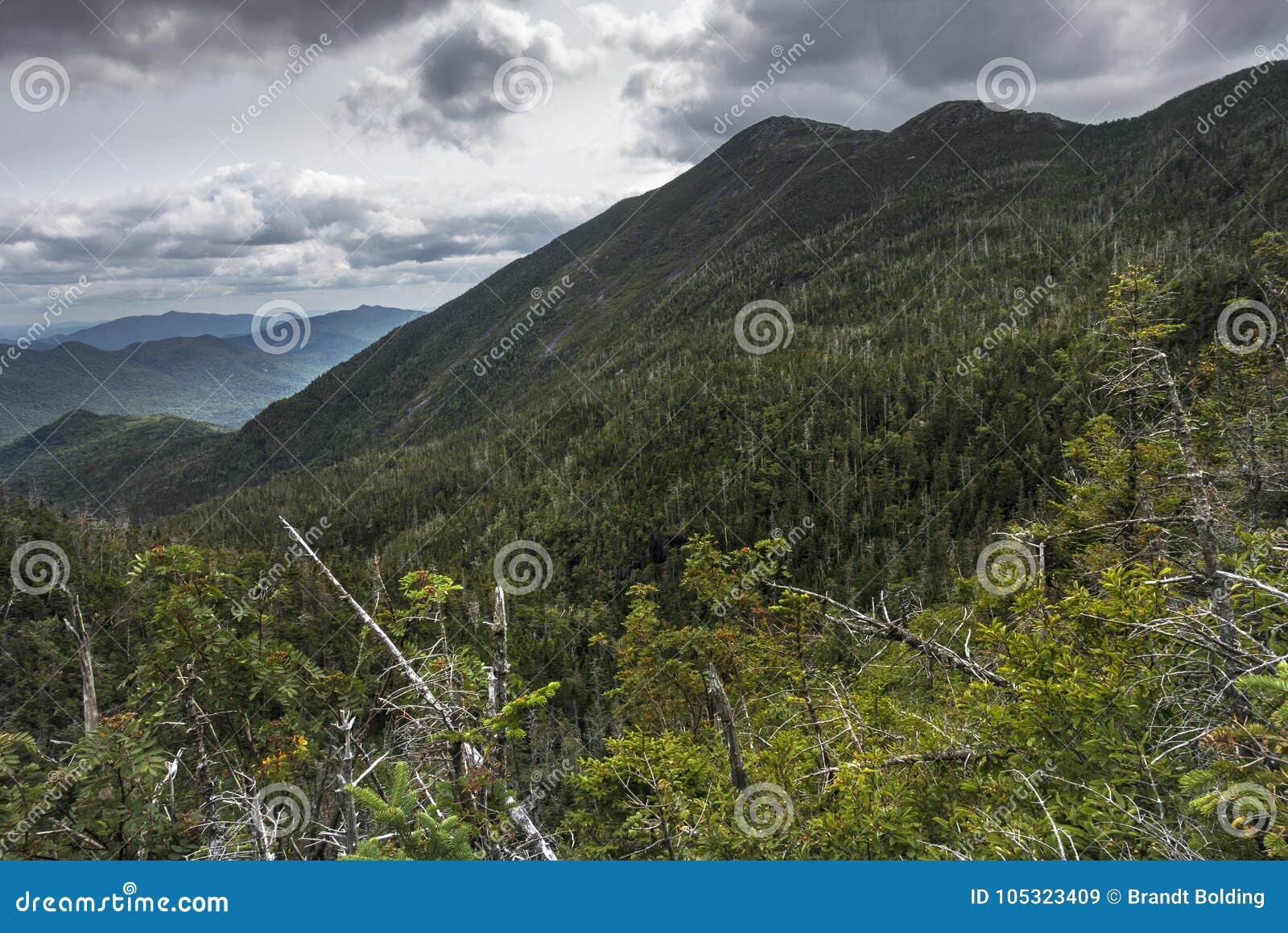 The Haystack Mountains in the Adirondack High Peak Wilderness Stock ...