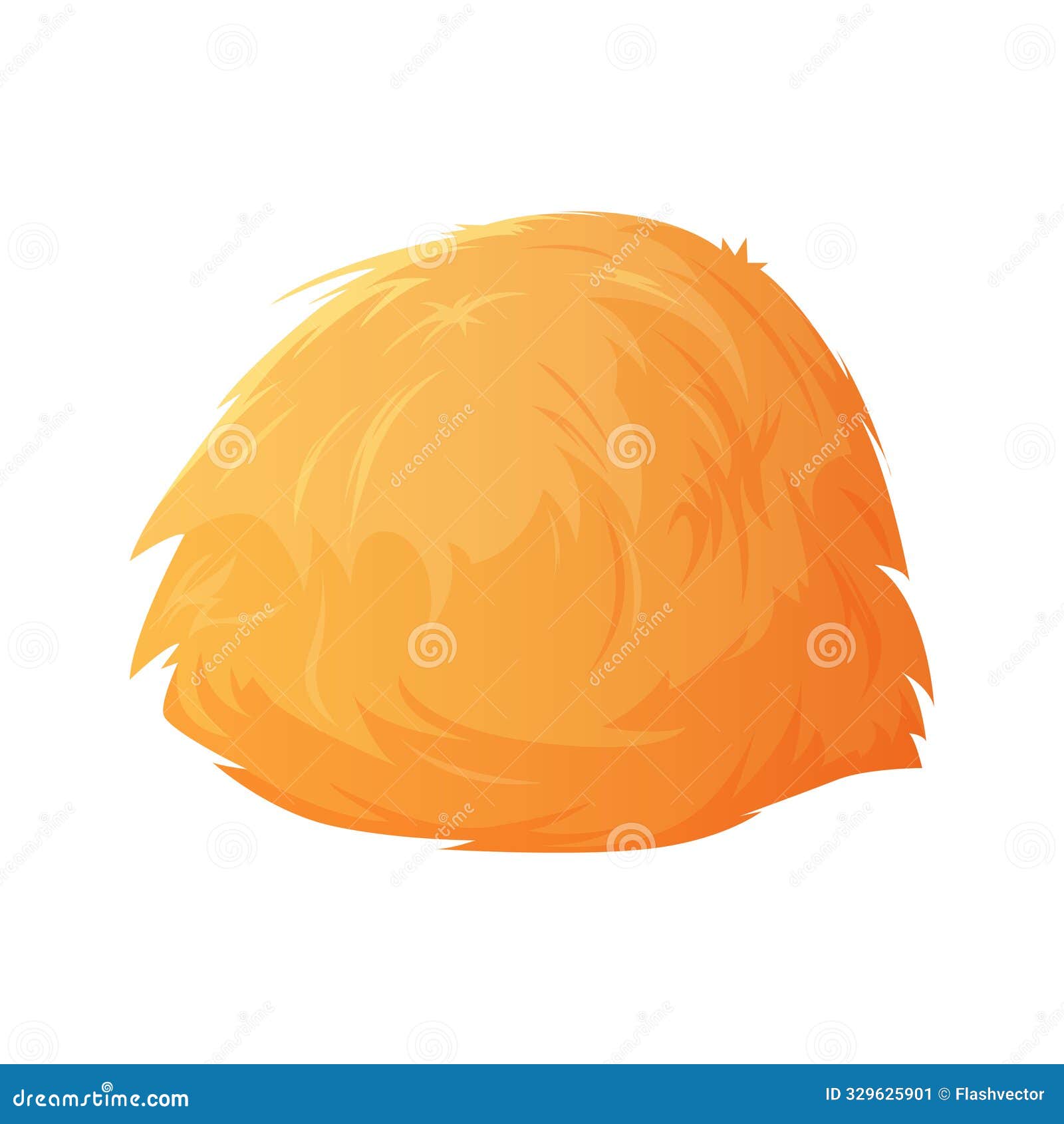 Haystack, Pile Of Hay With Ladder In Cartoon Style Isolated On White ...