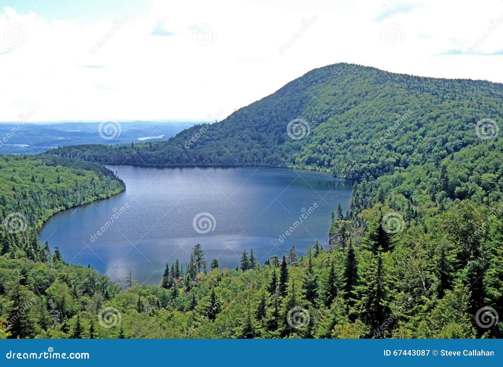 Haystack Pond, Green Mountains, Vermont Summer Stock Image - Image of ...