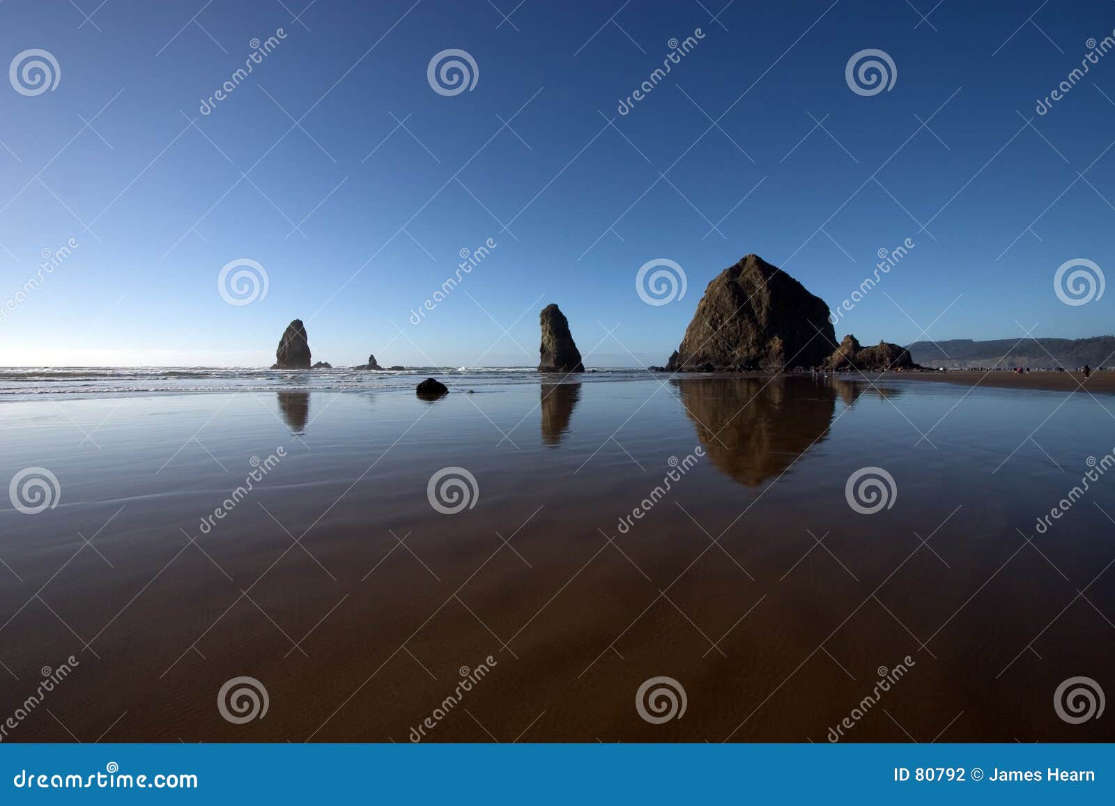 Haystack Rock. stock photo. Image of monolith, rock, coast - 80792