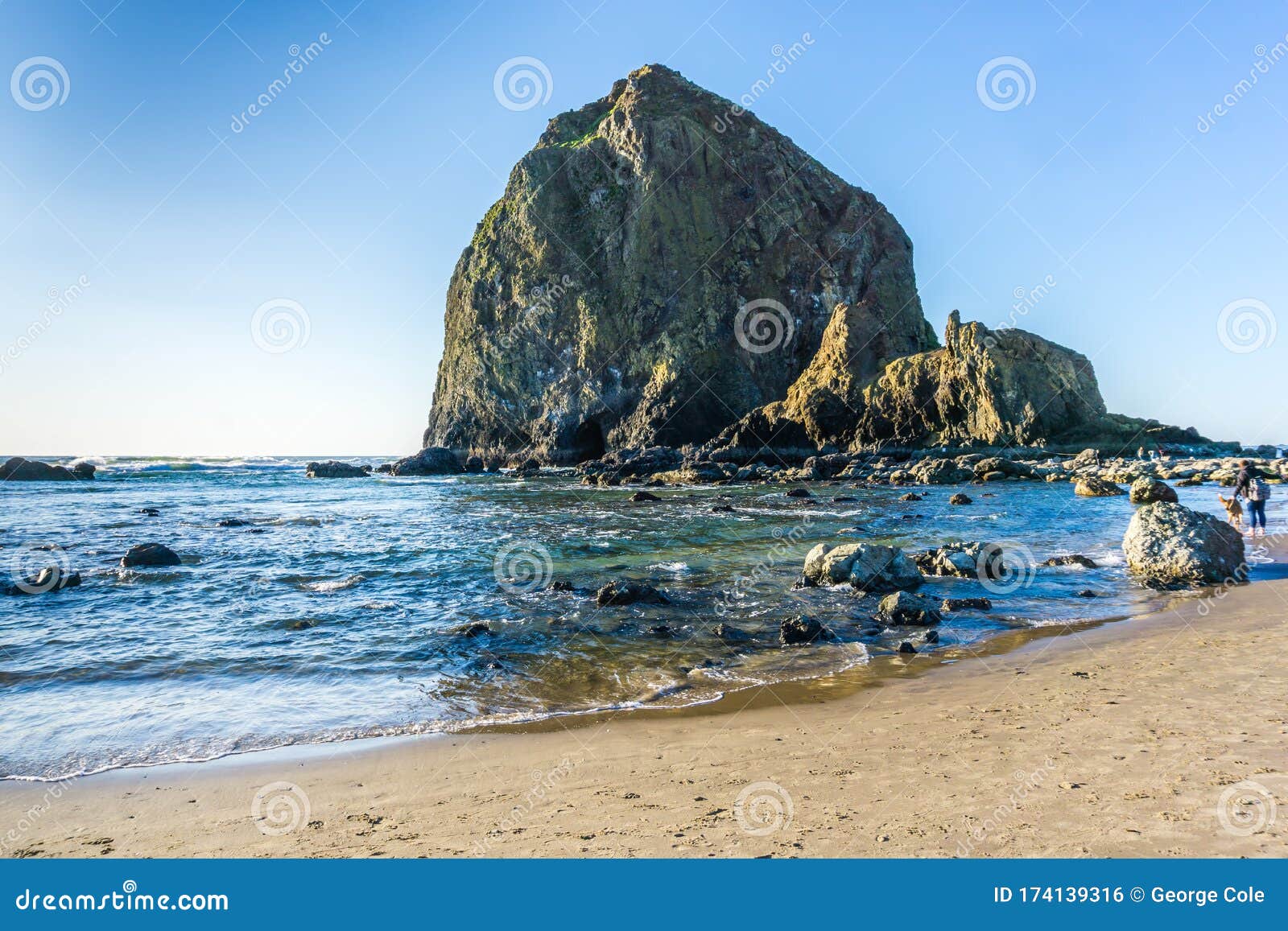 Haystack Rock Monolith 9 stock photo. Image of destination - 174139316