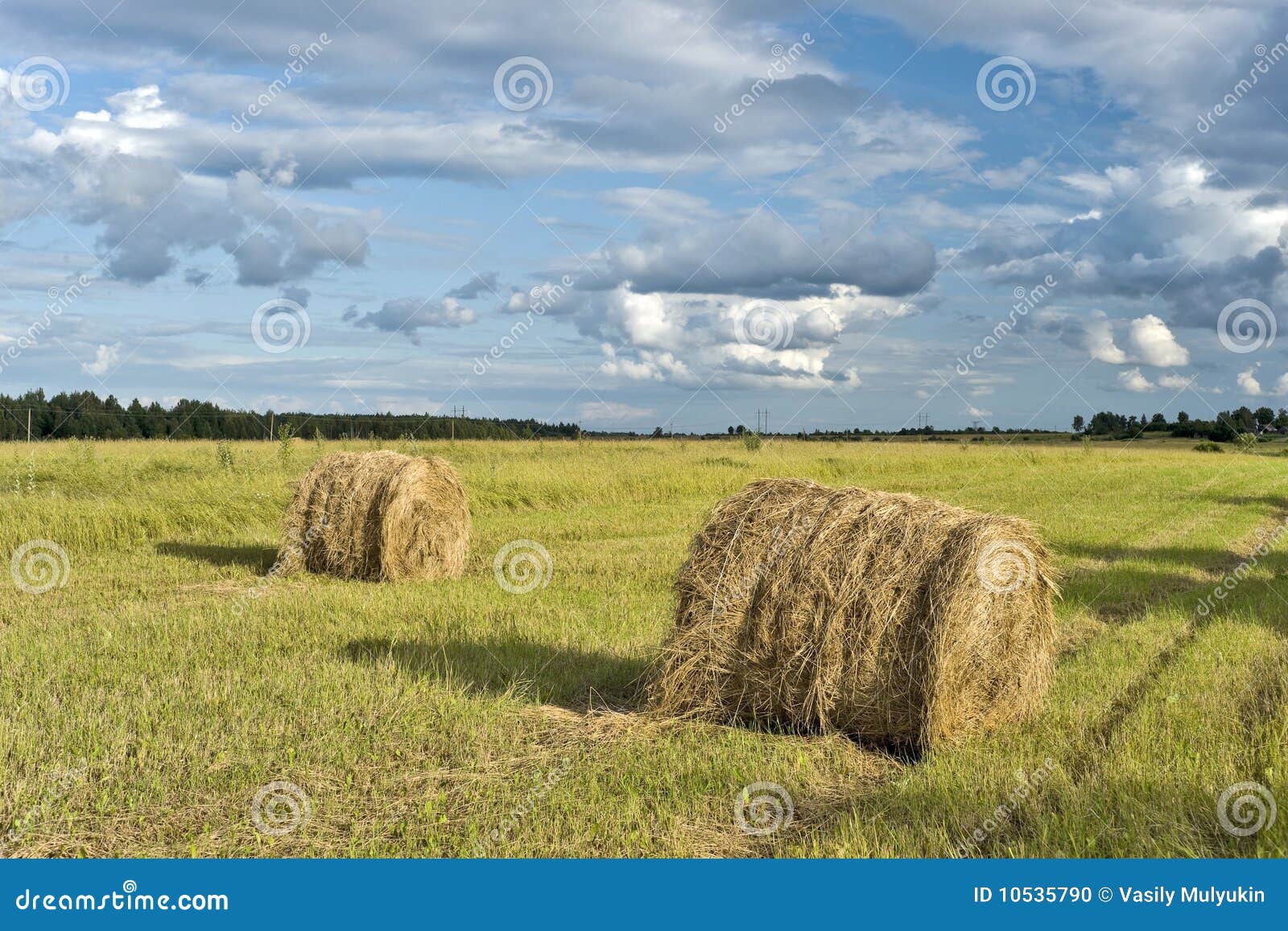 Haystacks stock photo. Image of nature, agriculture, weather - 10535790