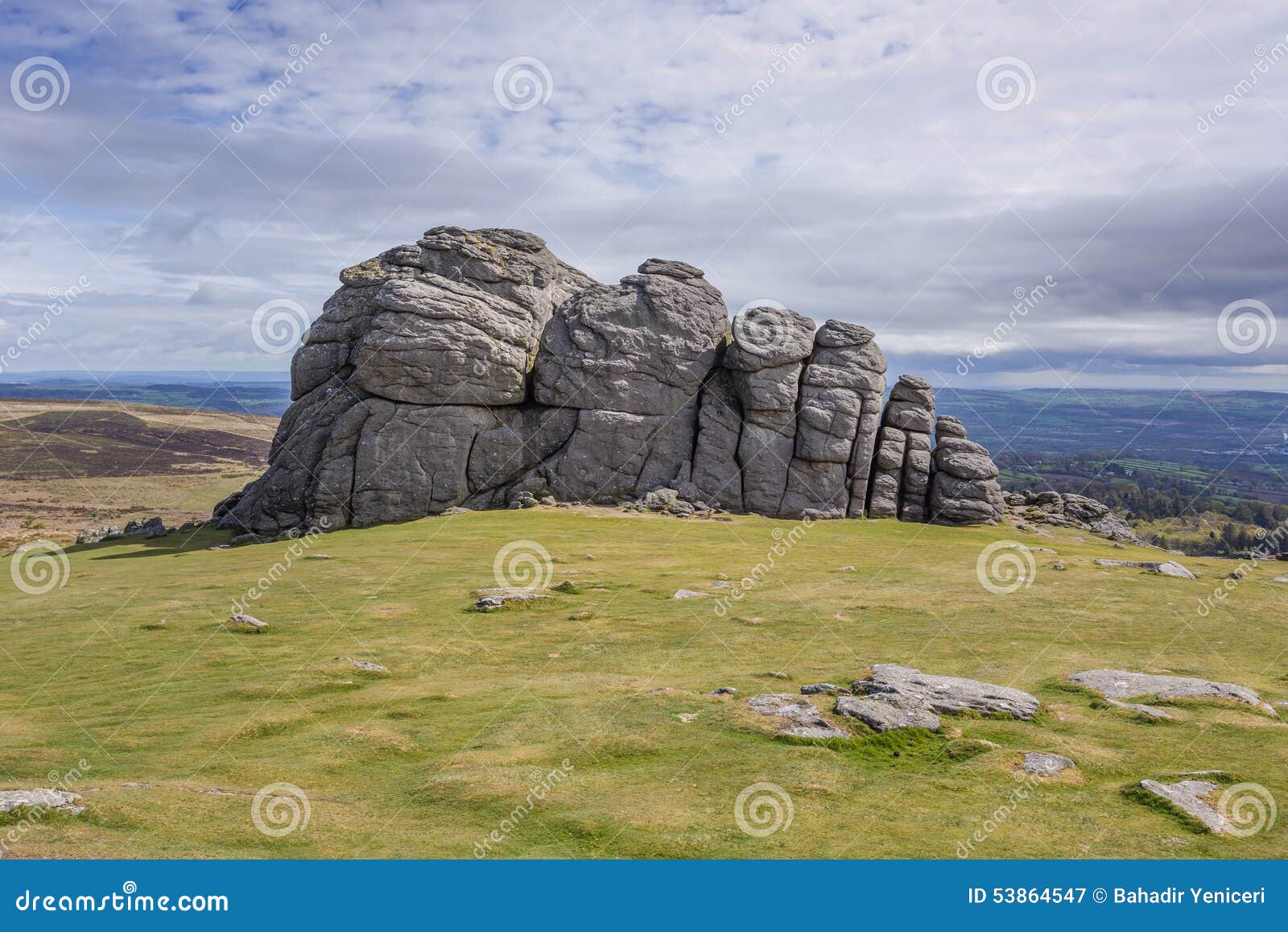Haytor stock image. Image of landscape, blue, england - 53864547