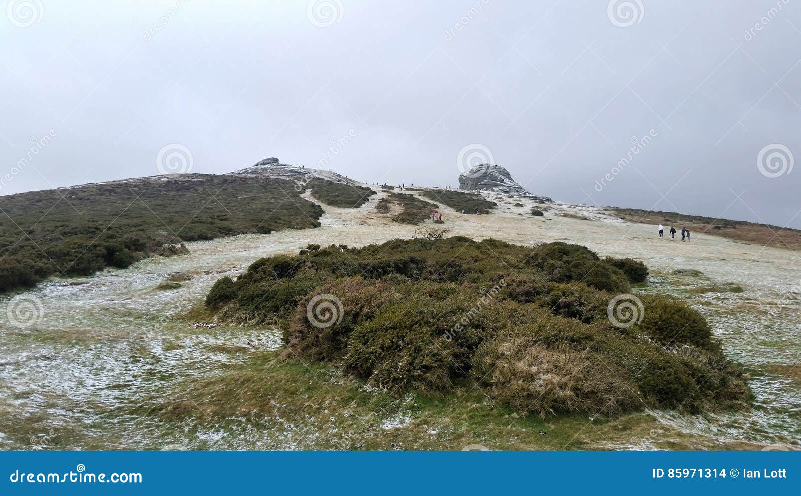 Haytor Winter Scene Dartmoor Devon Editorial Stock Image - Image of ...