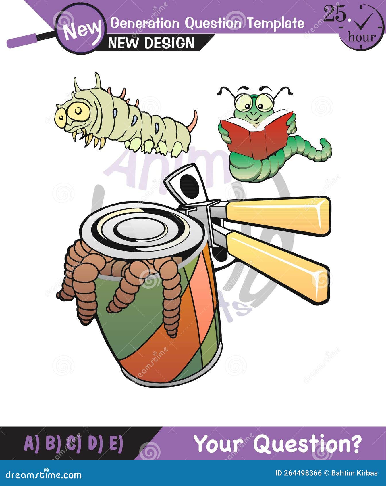 Animal World, Insects, Vector, Eps, New Generation Question Template ...