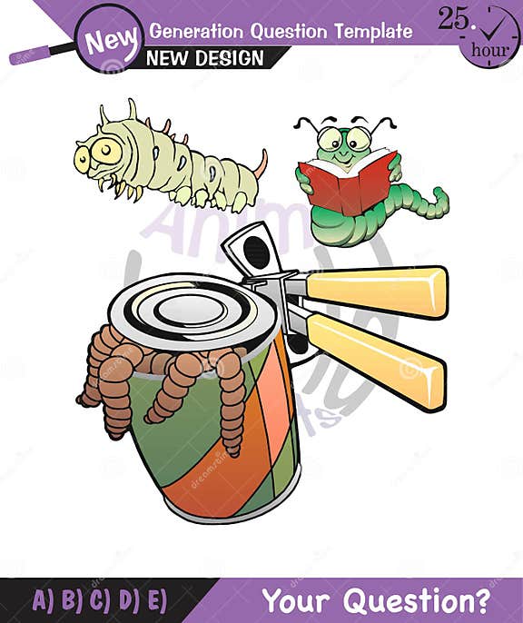 Animal World, Insects, Vector, Eps, New Generation Question Template ...