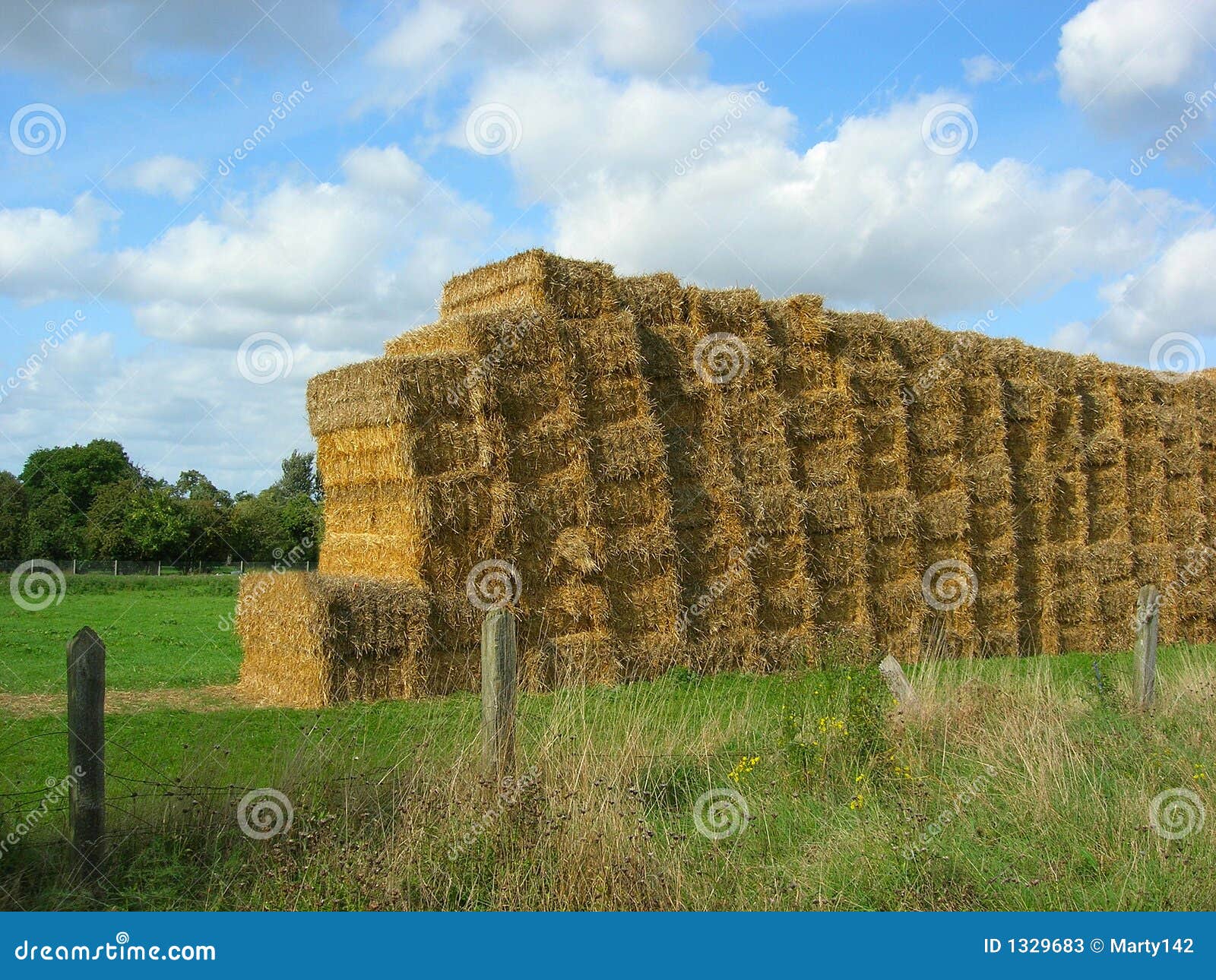 Haywall stock image. Image of harvesting, harvest, haystack - 1329683